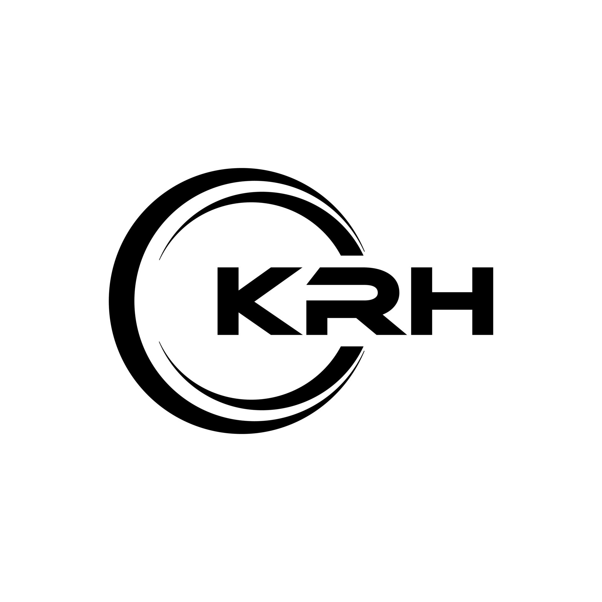 krh letra logo diseño en ilustración. vector logo, caligrafía diseños para logo, póster ...