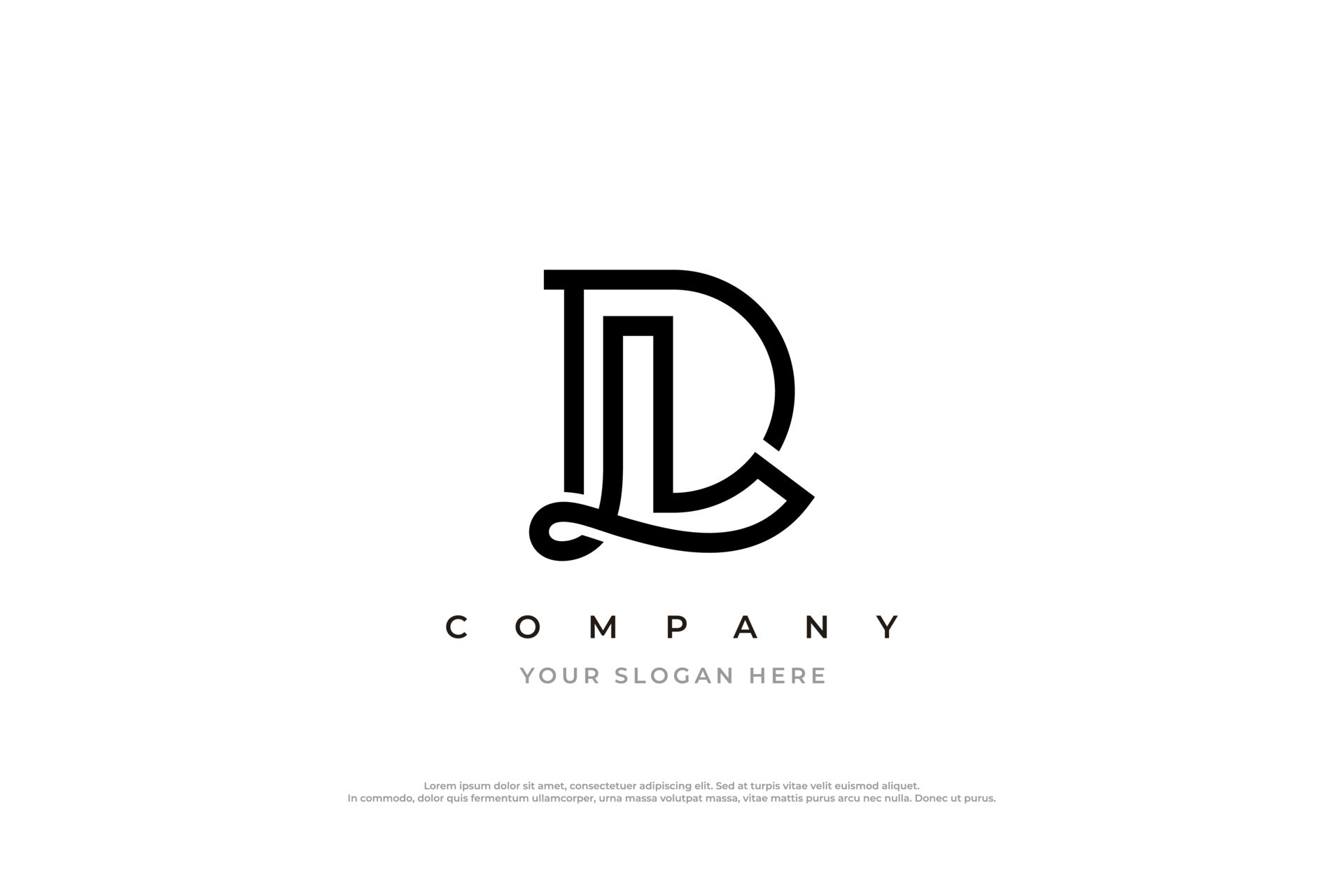 Initial Letter Ld Logo Or Dl Logo Design Vector Template 20491061