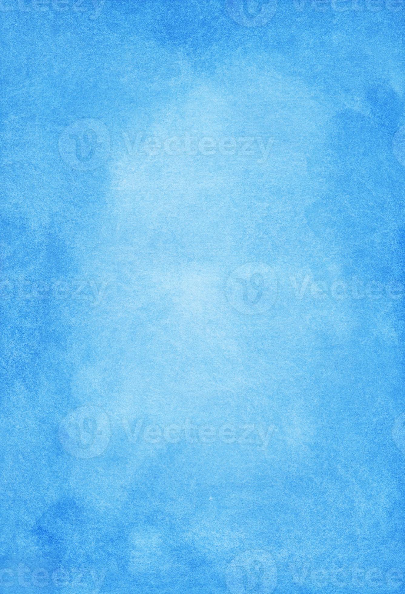 Watercolor light blue background painting texture. Stains on paper ...