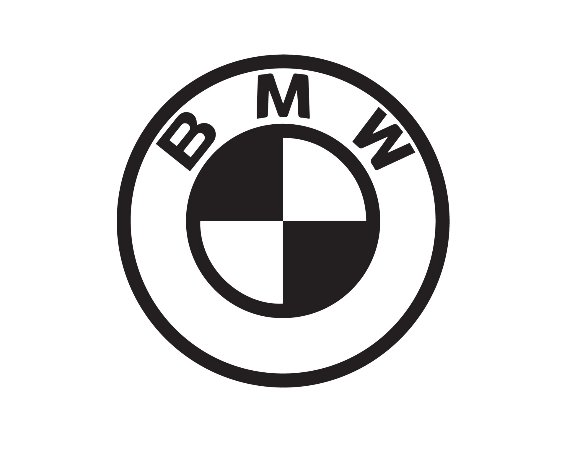 BMW Brand Logo Symbol Black Design Germany Car Automobile Vector Illustration 20500224 Vector ...