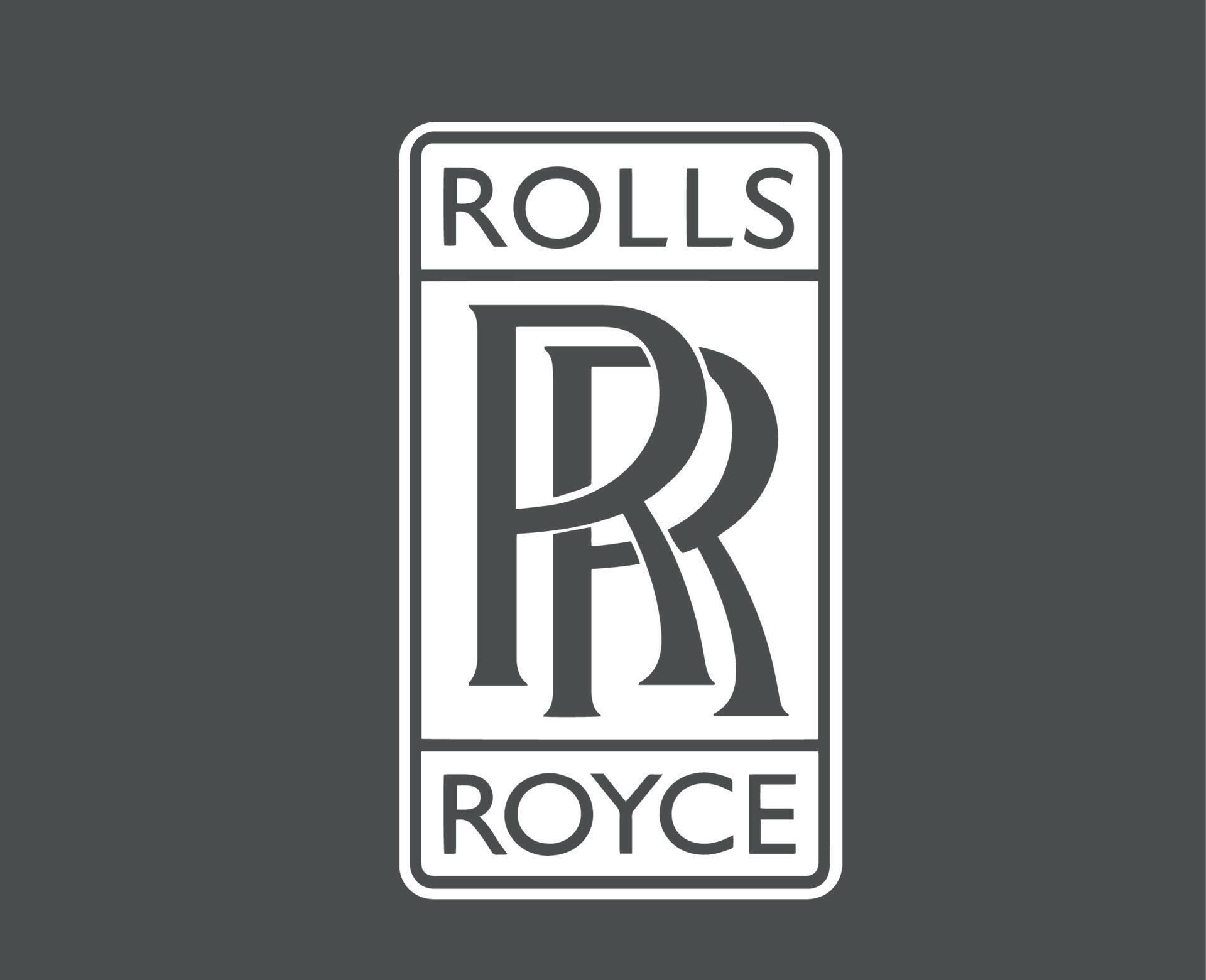 Rolls Royce Brand Logo Symbol With Name White Design British Car ...