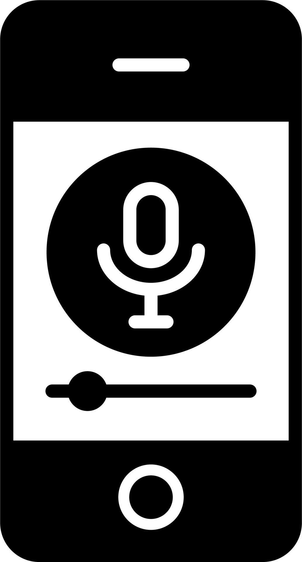 Mobile Record Vector Icon 20505953 Vector Art At Vecteezy