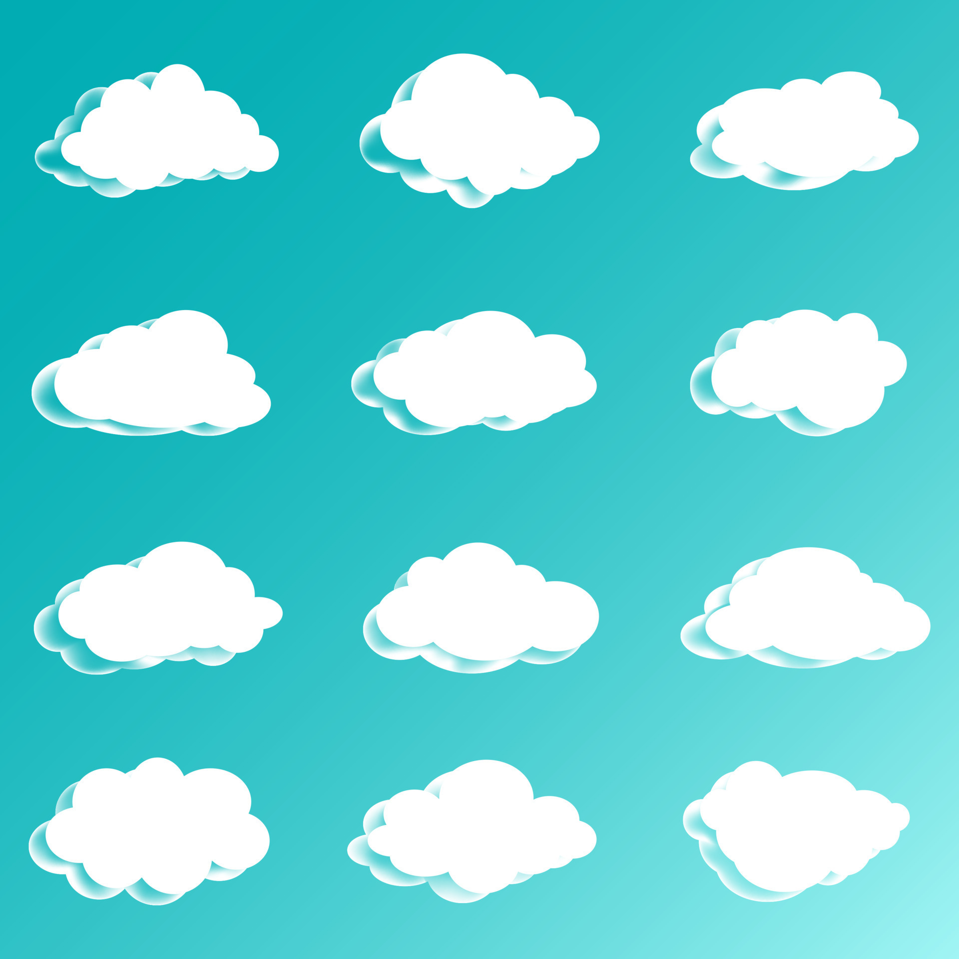 vector nubes colección 20512069 Vector en Vecteezy