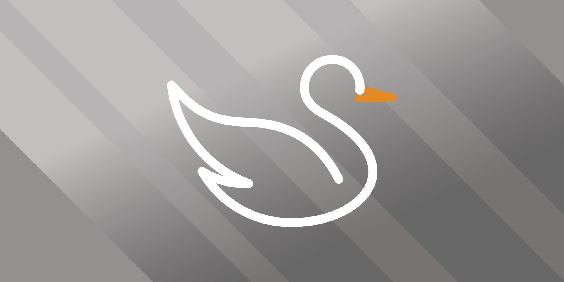 Cisne Logo Diseño Con Sencillo Concepto 20512088 Vector En Vecteezy