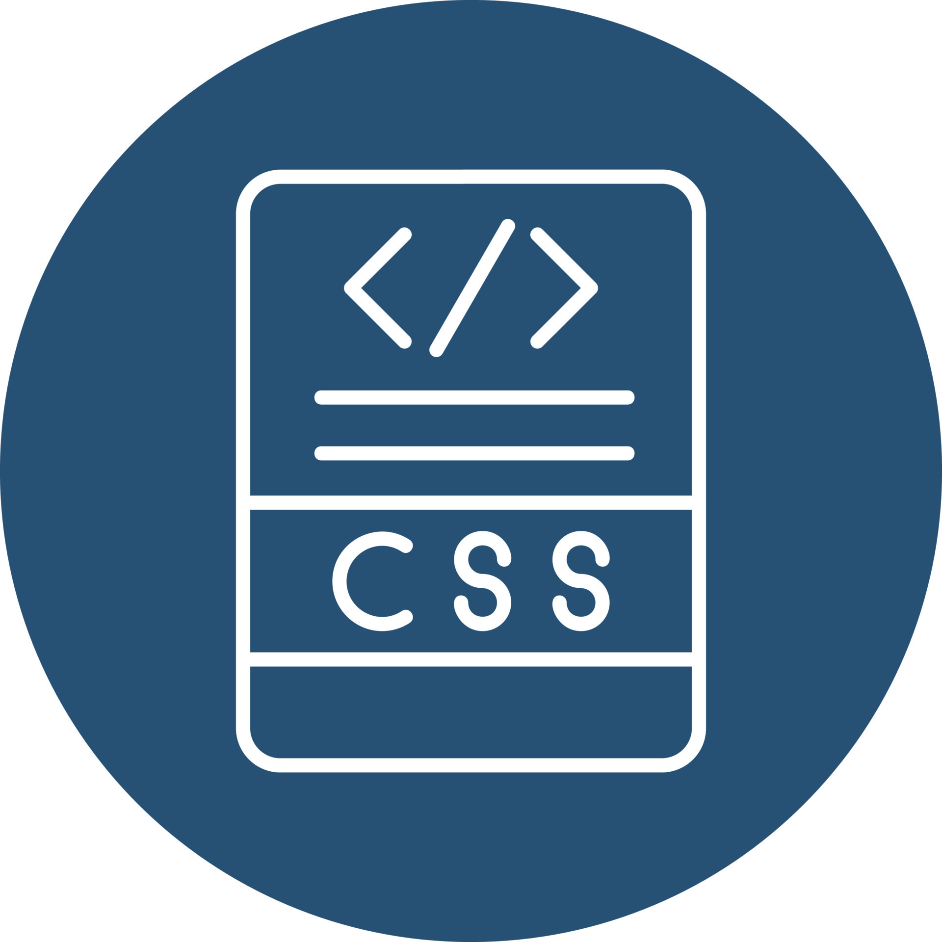 Css Vector Icon 20516011 Vector Art at Vecteezy