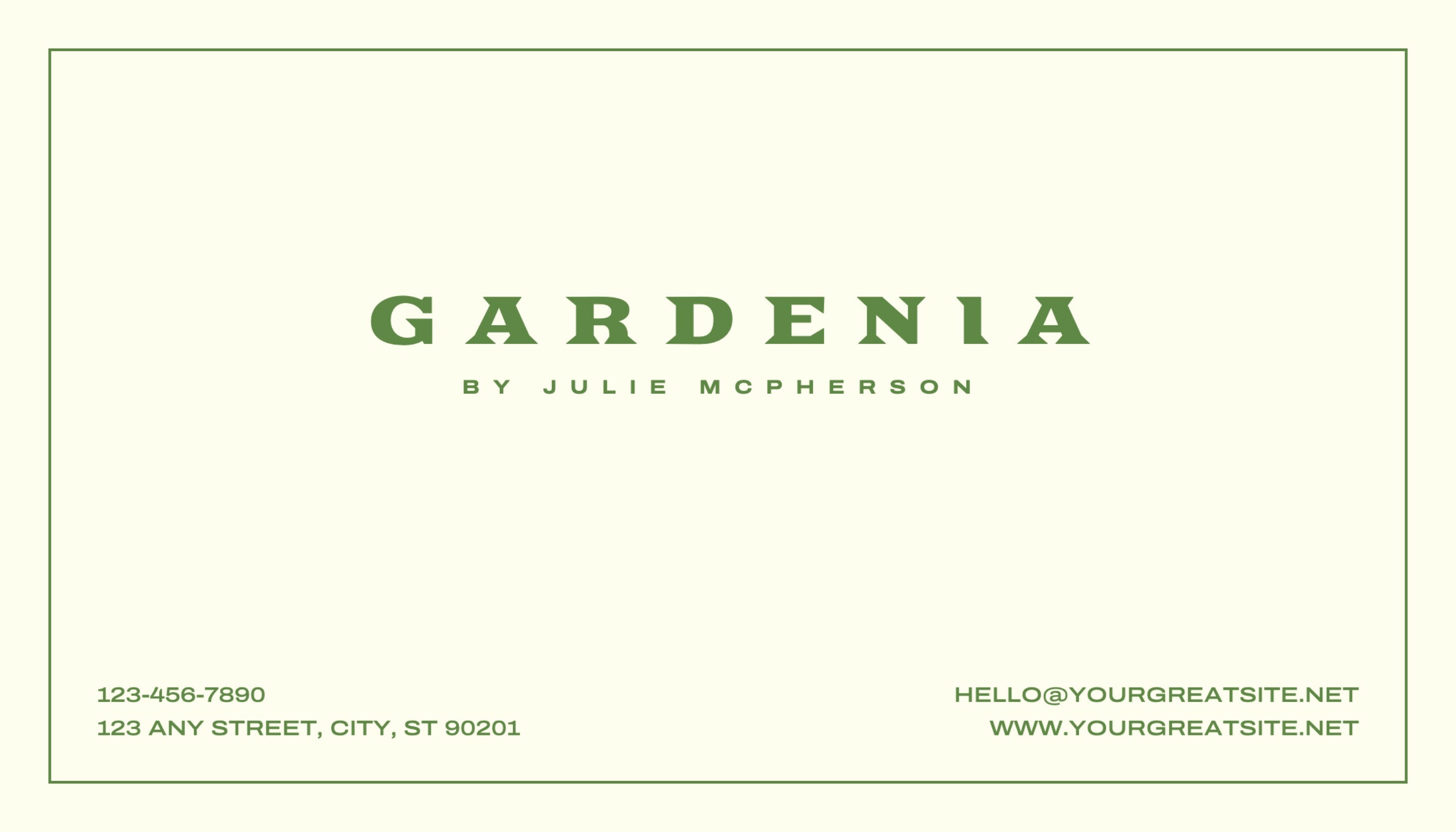 Gardener Business Card Template 20517354 Template gardener-business-card-template-20517354-template
