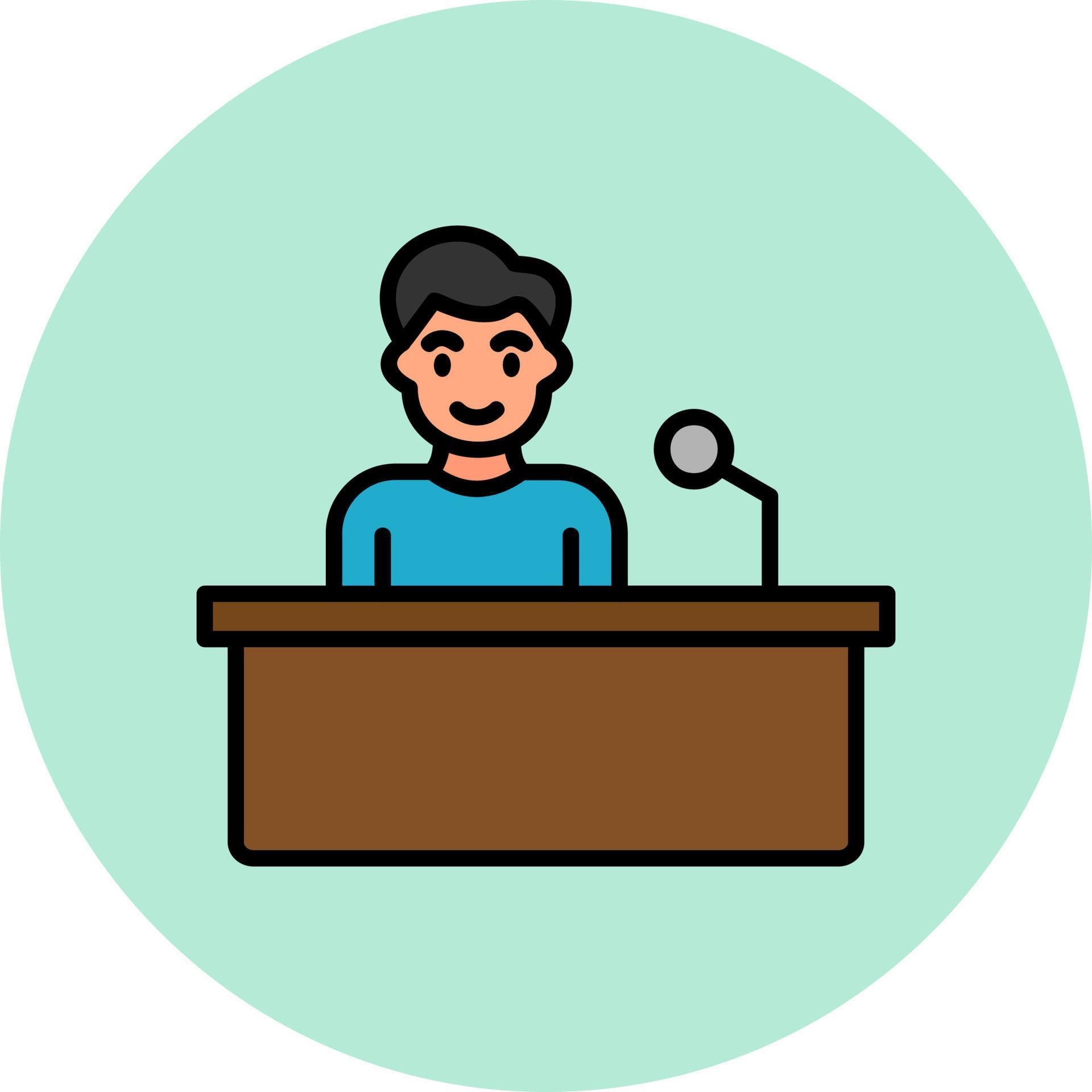 Commentator Vector Icon 20518708 Vector Art at Vecteezy