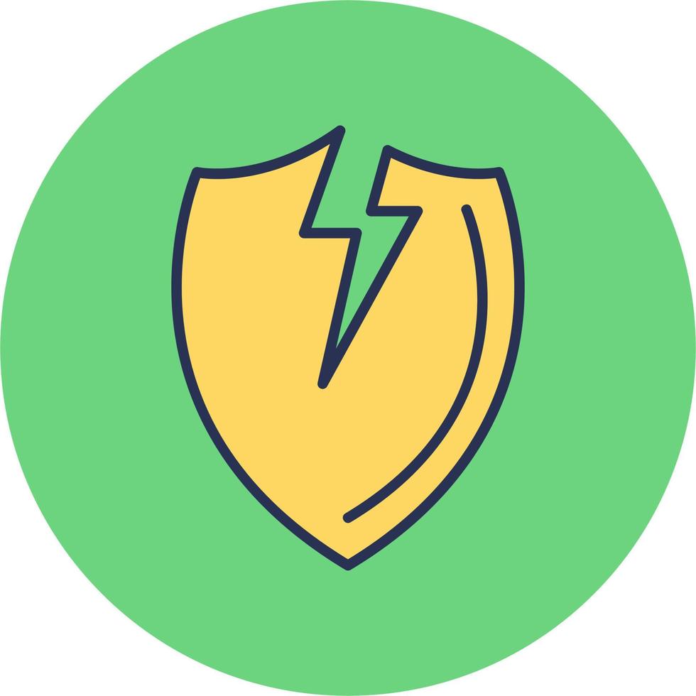 Broken Shield Vector Icon 20520279 Vector Art At Vecteezy