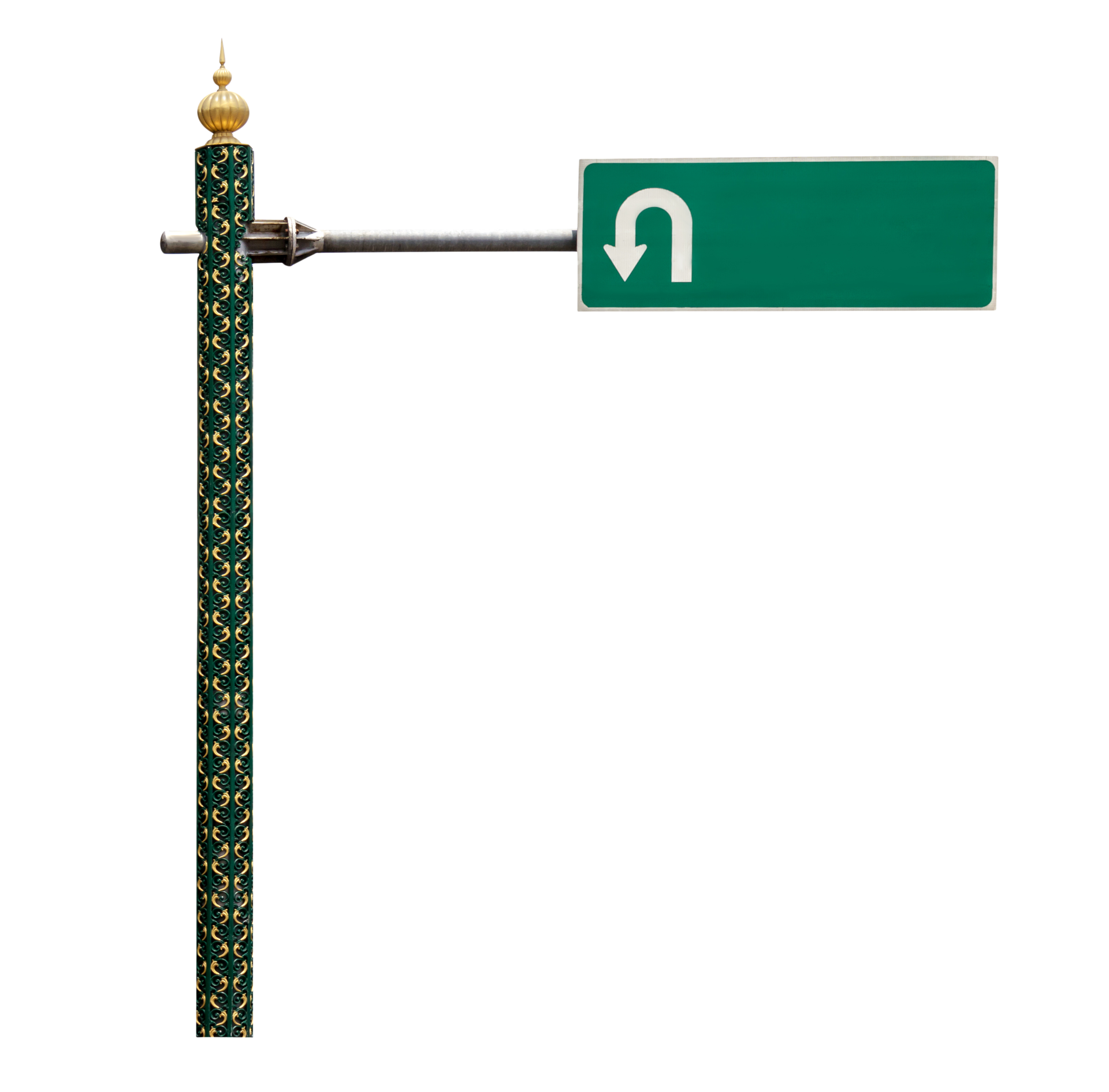 Guide post U-turn isolated 20521736 PNG Guide post U-turn isolated 20521736 PNG