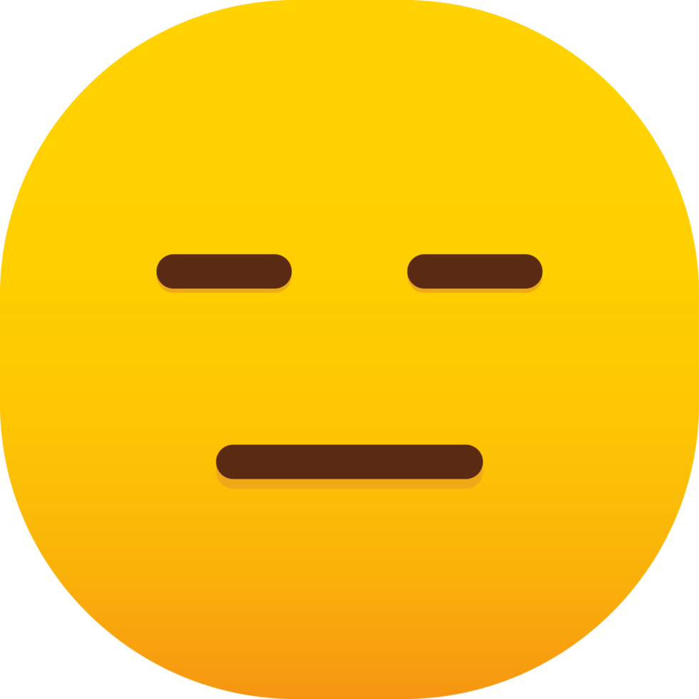 inexpresivo cara emoji 20522281 PNG
