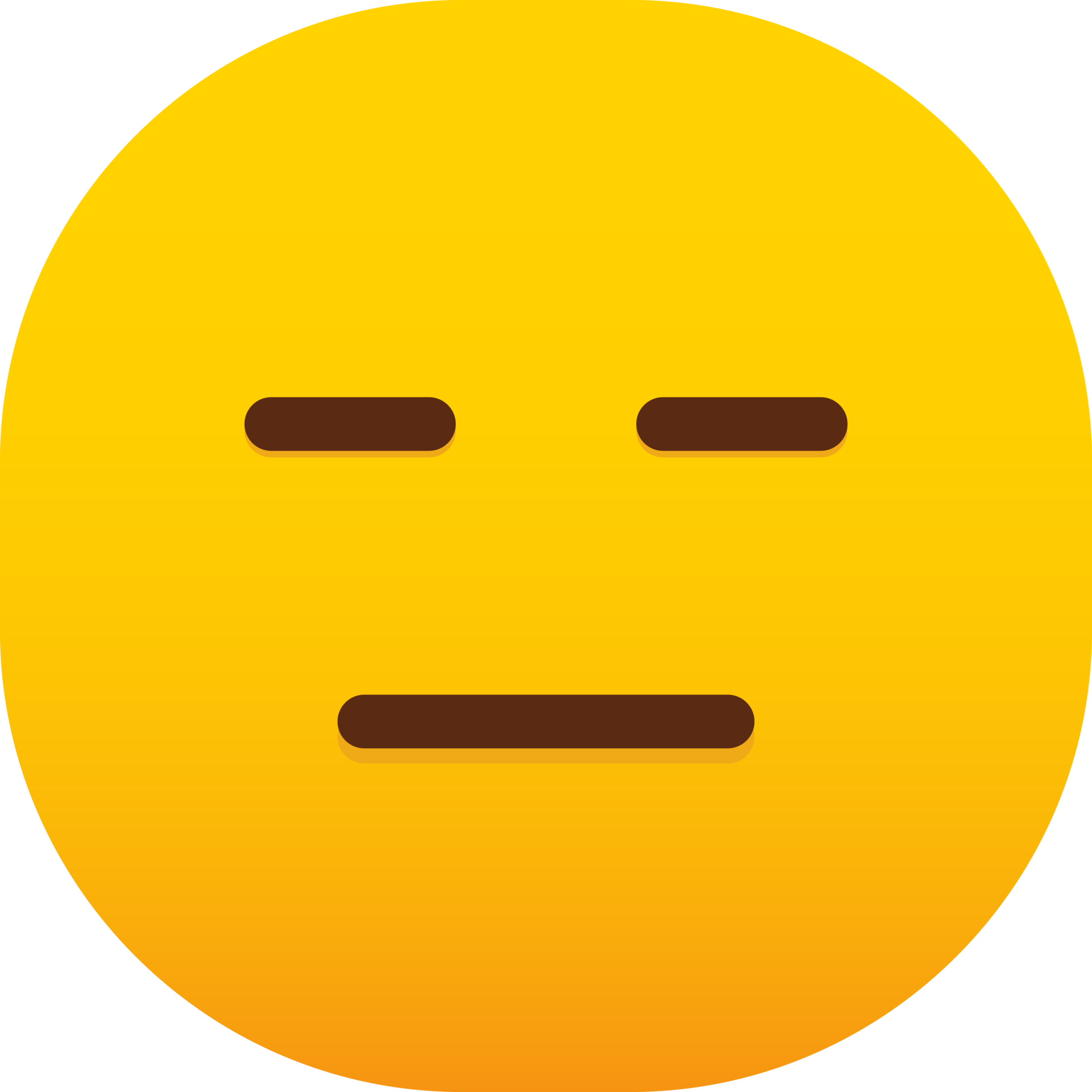 Expressionless Face emoji 20522281 PNG