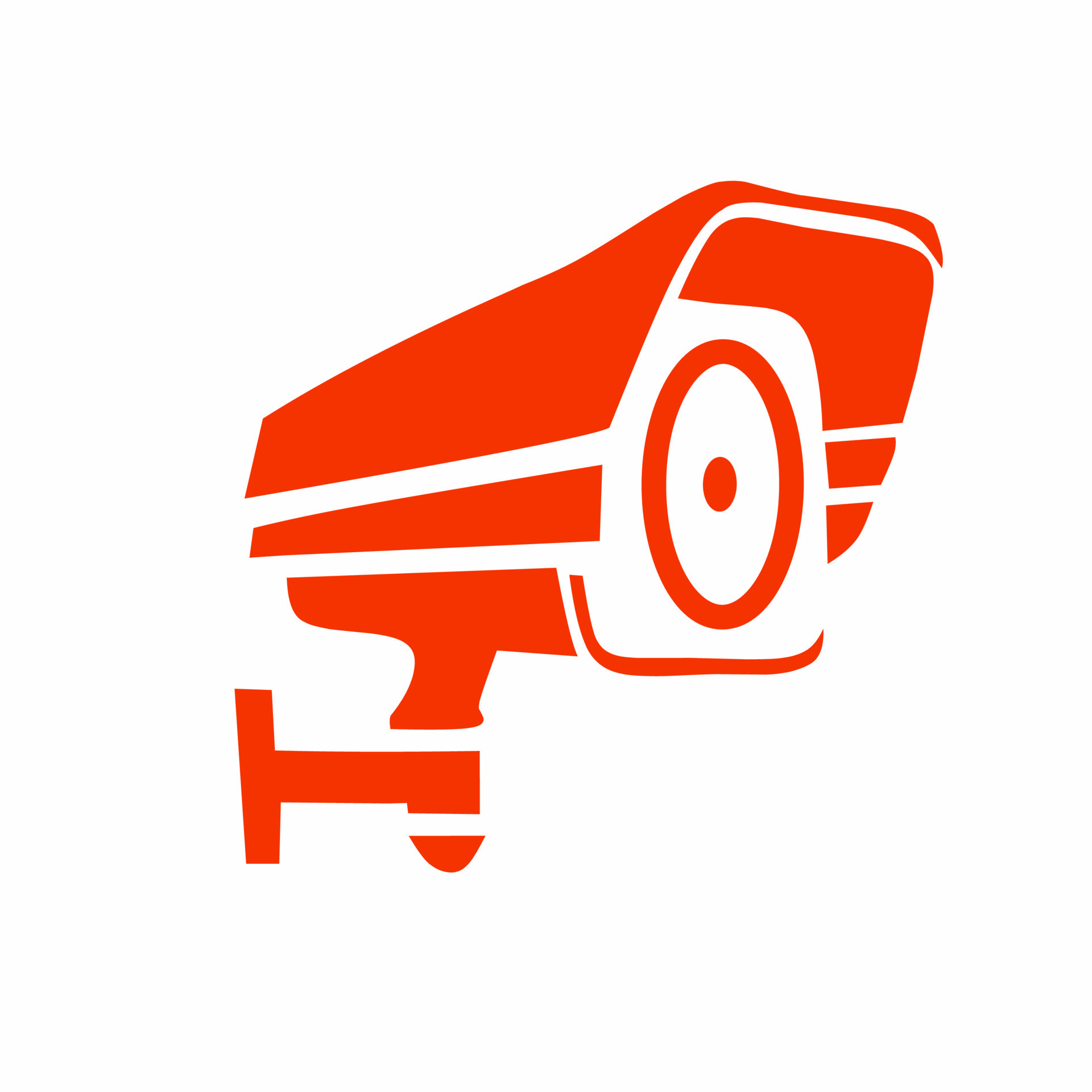 vector illustration, surveillance camera or CCTV in red color, design ... vector illustration, surveillance camera or CCTV in red color, design ...