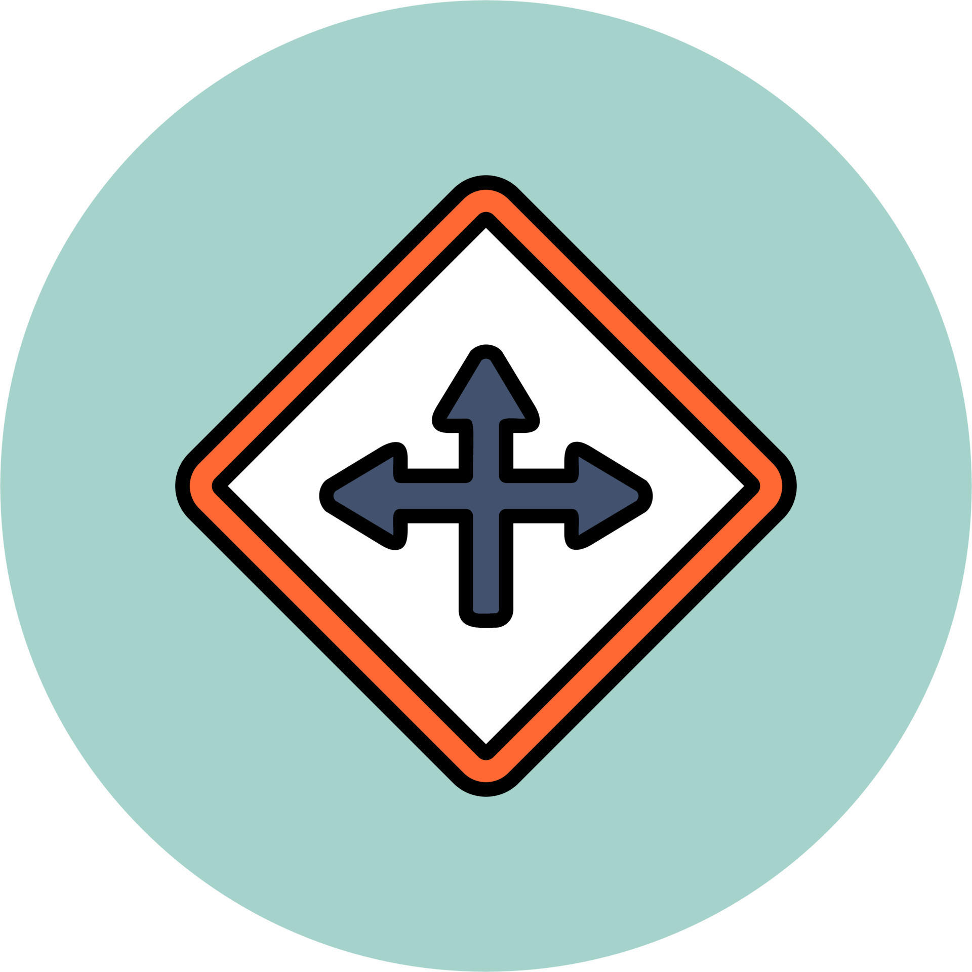 Intersection Vector Icon 20525950 Vector Art at Vecteezy