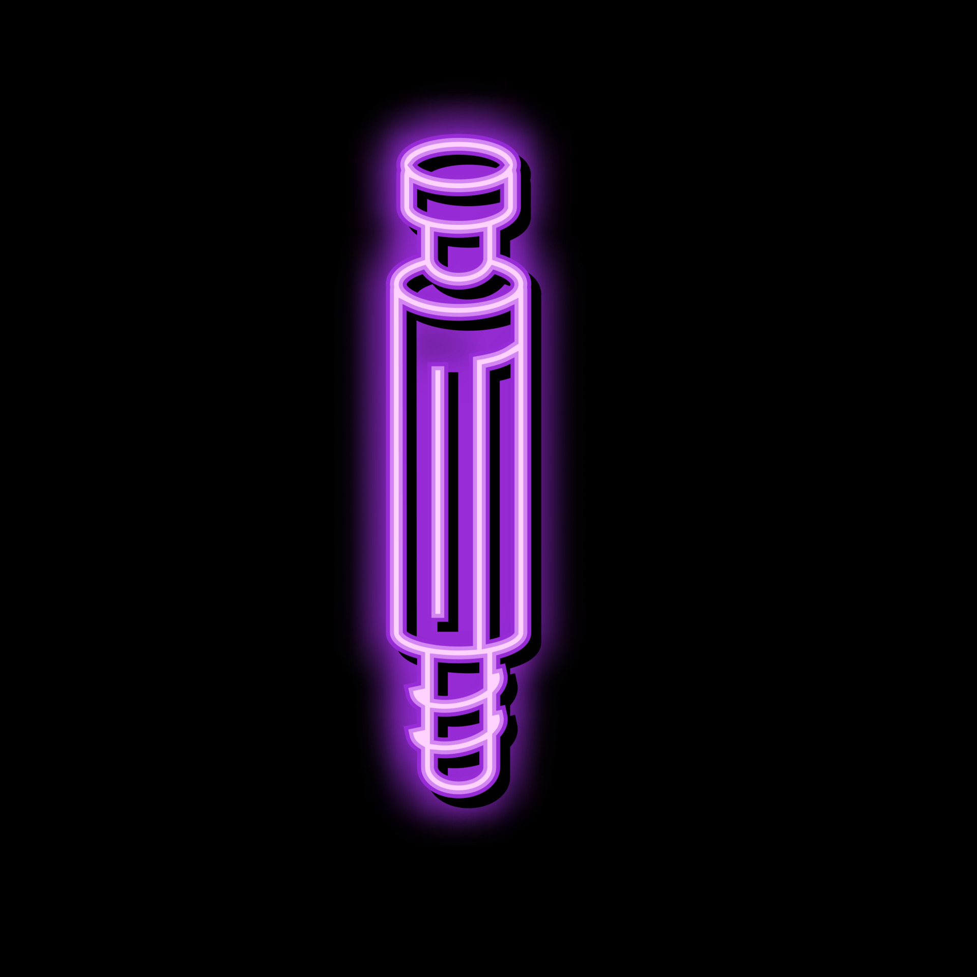 Screw Metal Assembly Neon Glow Icon Illustration 20526024 Vector Art At