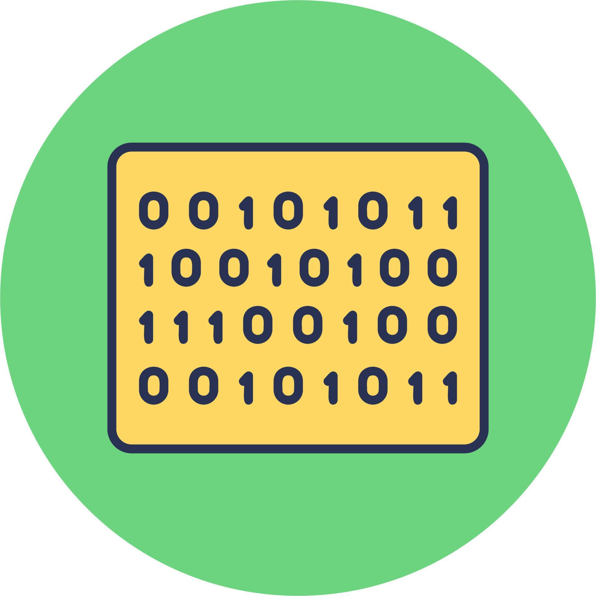 Binary Code Vector Icon 20531727 Vector Art At Vecteezy