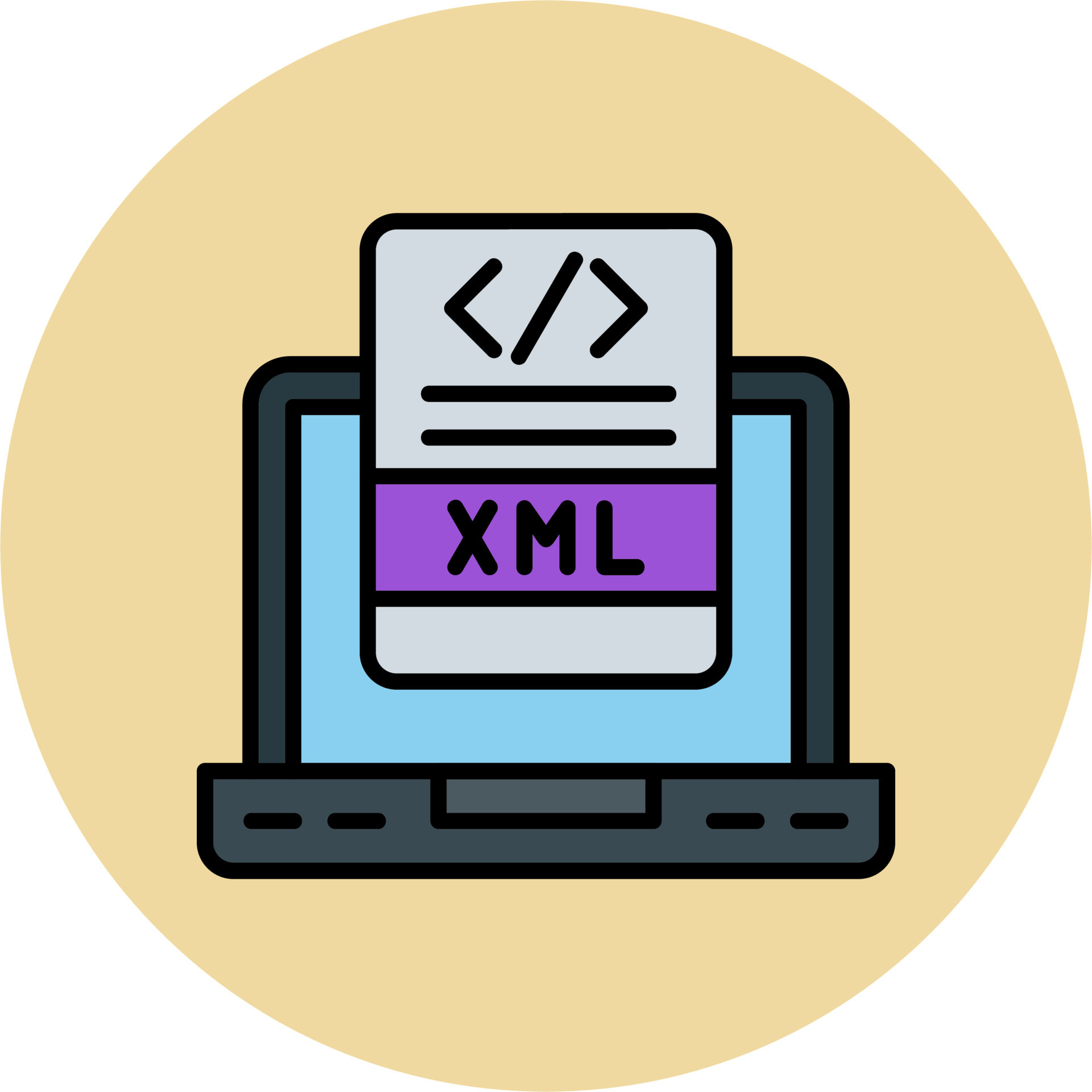 Xml Vector Icon 20532001 Vector Art At Vecteezy