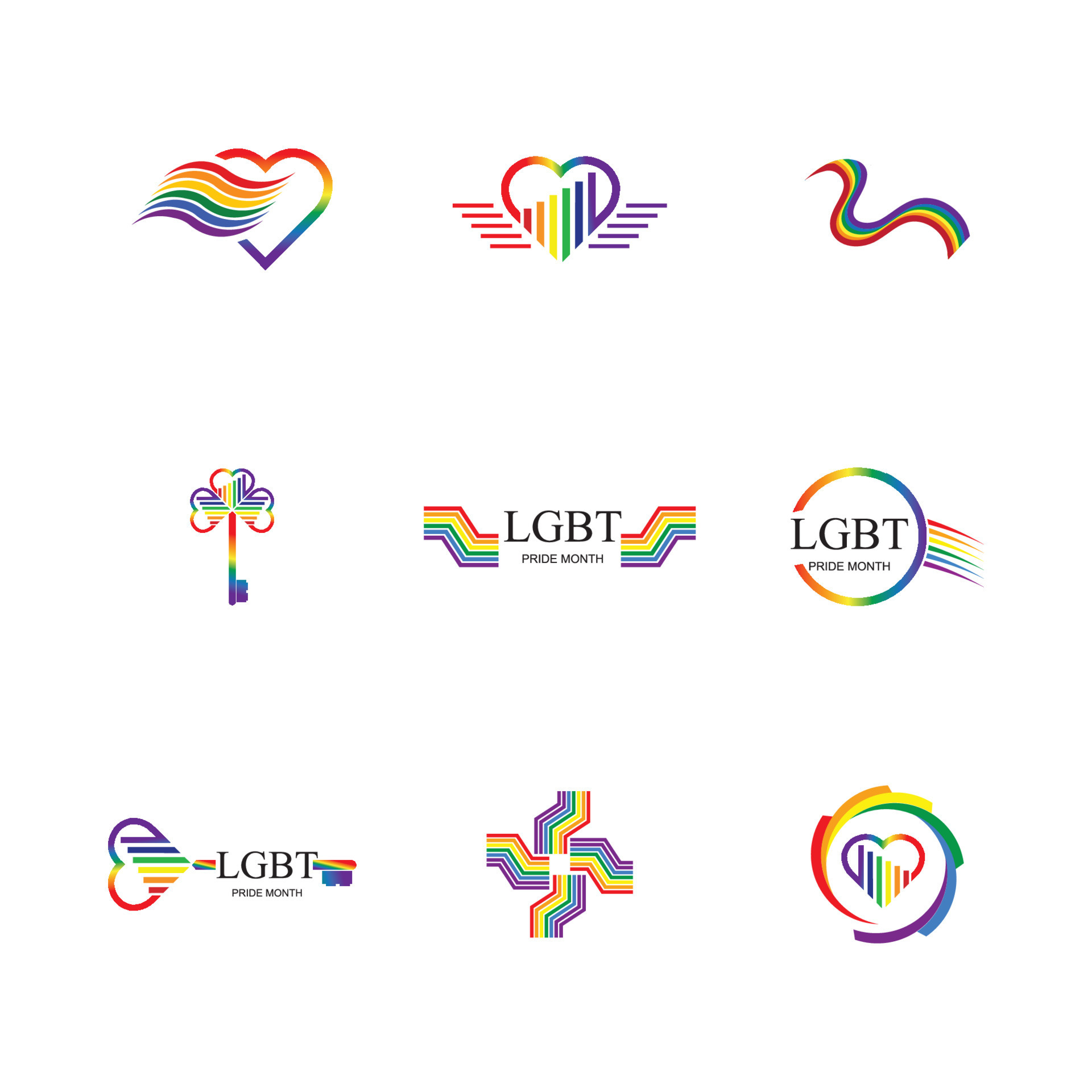 lgbt logo and symbol 20534444 Vector Art at Vecteezy