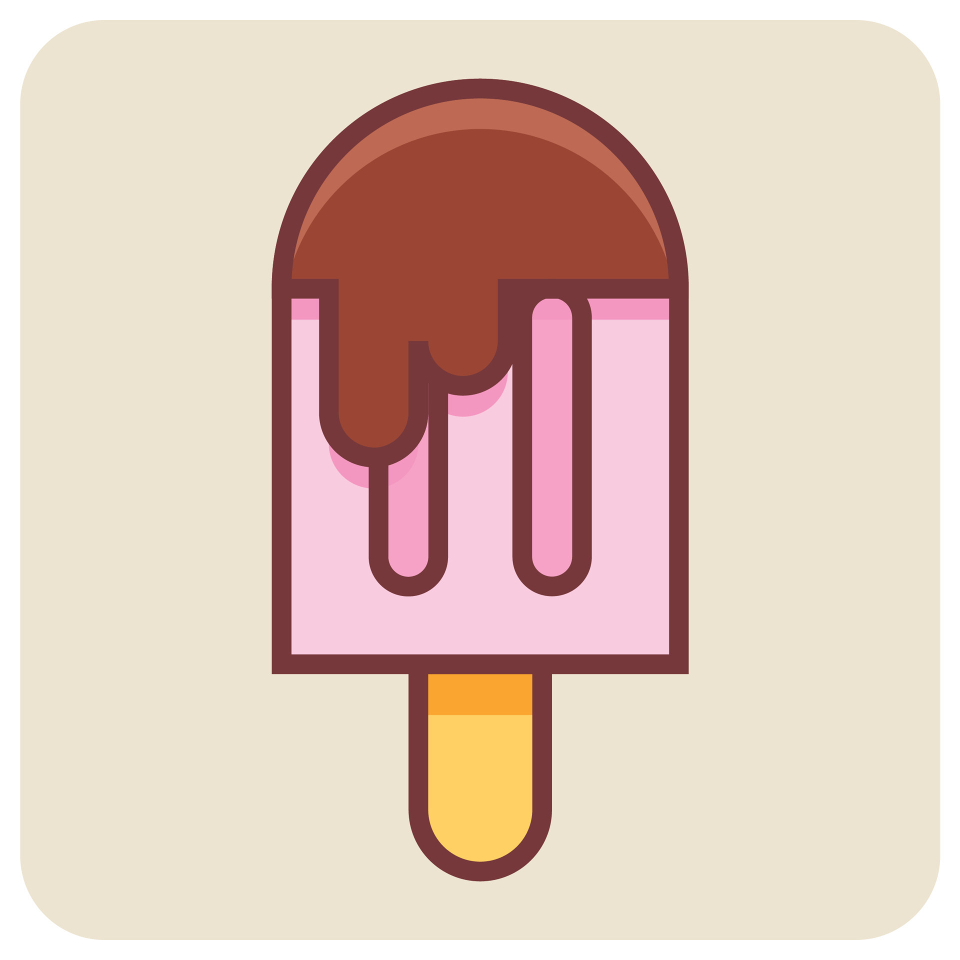 Filled color outline icon for ice cream stick. 20538925 Vector Art at ... Filled color outline icon for ice cream stick. 20538925 Vector Art at ...