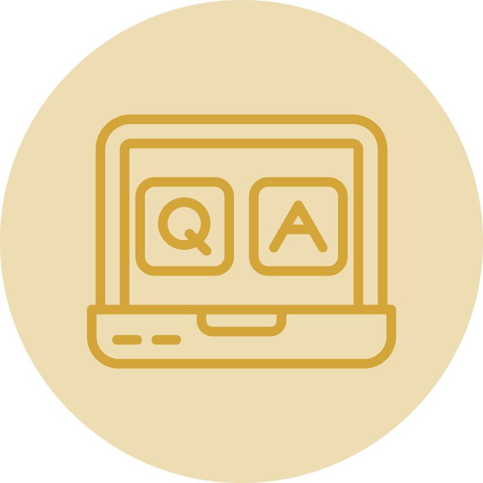 QA Vector Icon Design 20539360 Vector Art at Vecteezy