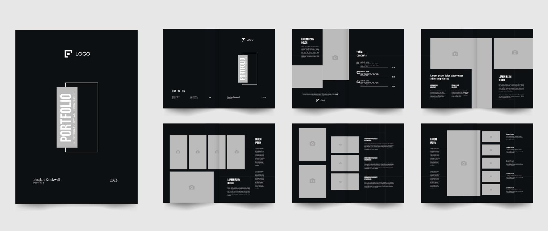 architecture portfolio design template, architectural portfolio layout ...