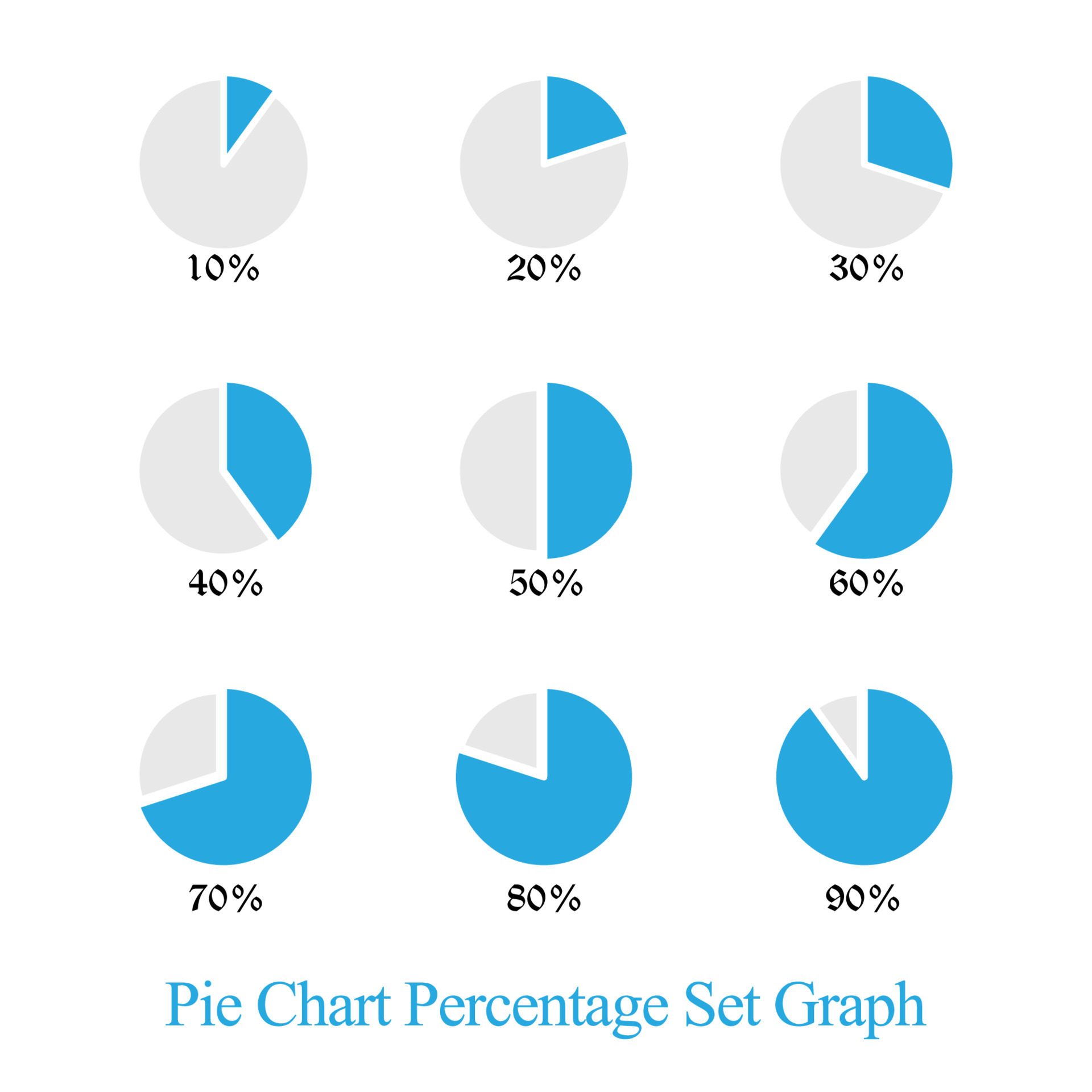 9 set pie chart percentage graph design, Infographic Vector 3d Pie ... 9 set pie chart percentage graph design, Infographic Vector 3d Pie ...