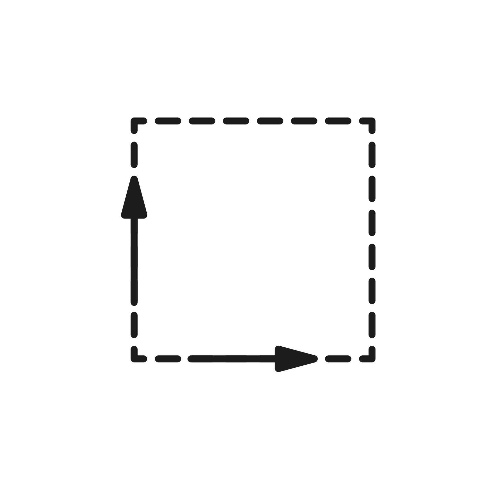 Square Meter, Size Surface M2 Icon. Measuring Area Dimension Sign 