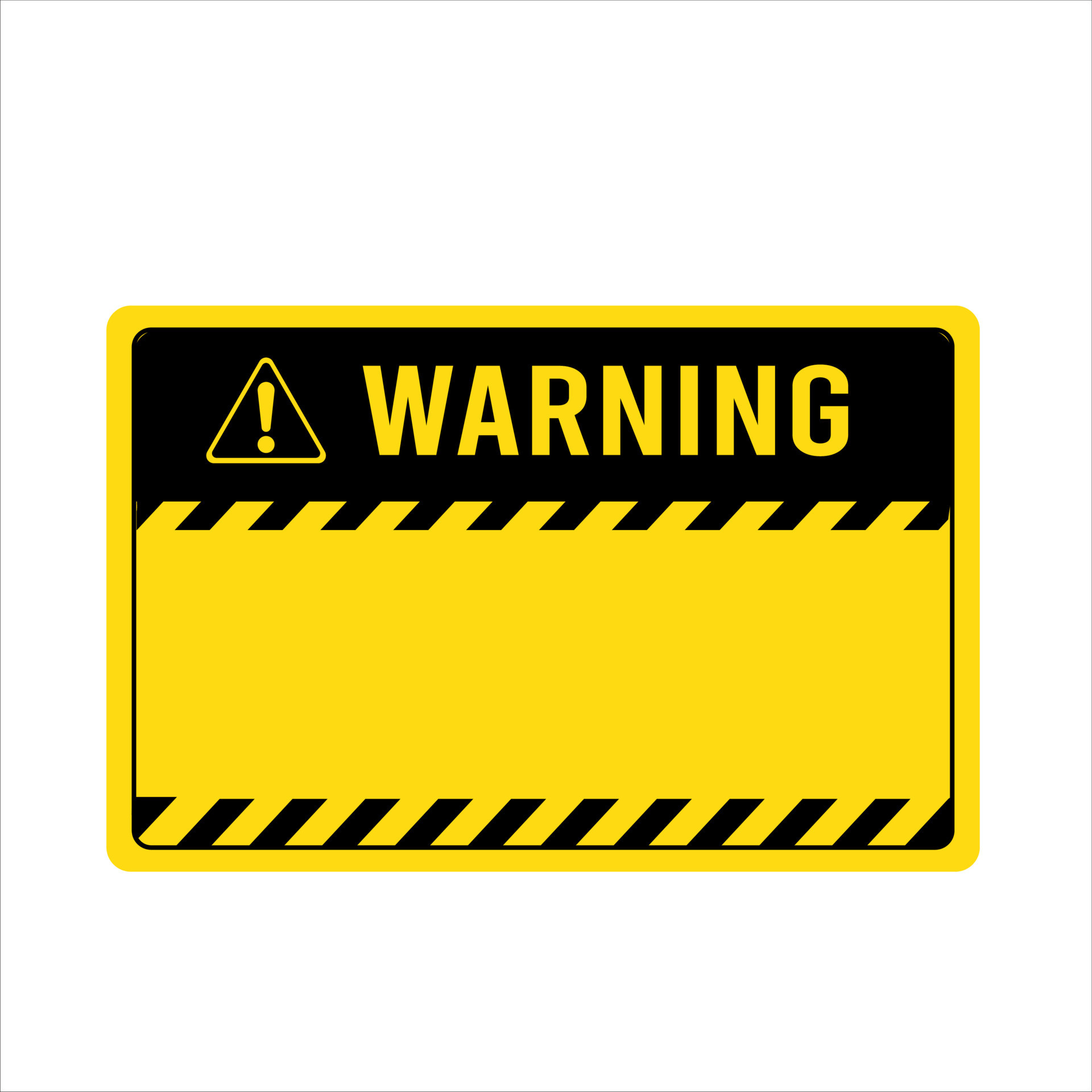 Warning Sign Vector Art, Icons, and Graphics. Warning logo design ...