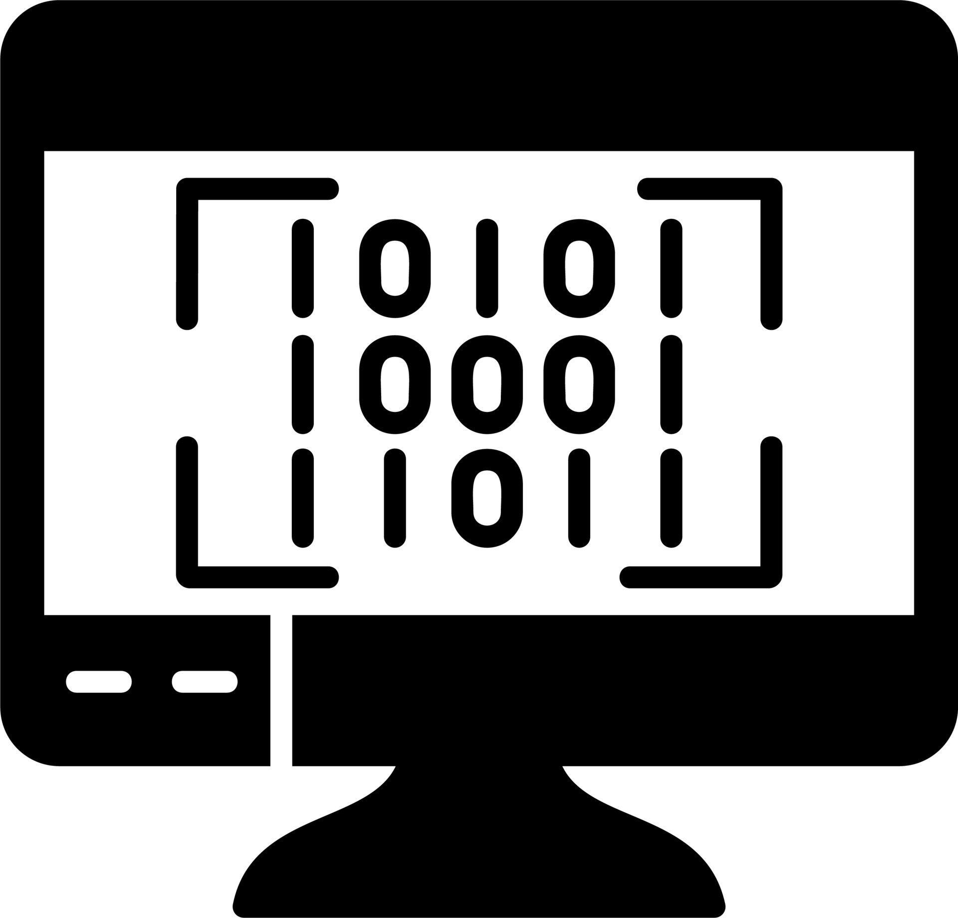 Binary Code Vector Icon 20551116 Vector Art At Vecteezy