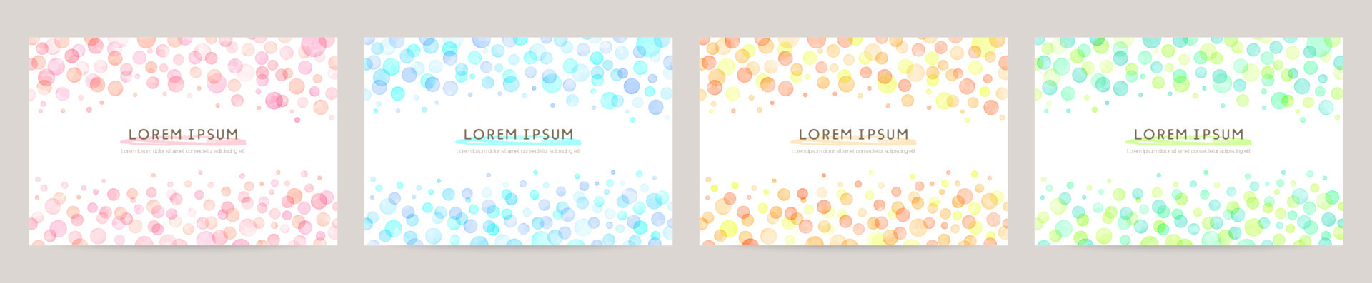 watercolor vector colorful bubble frames 20551543 Vector Art at Vecteezy