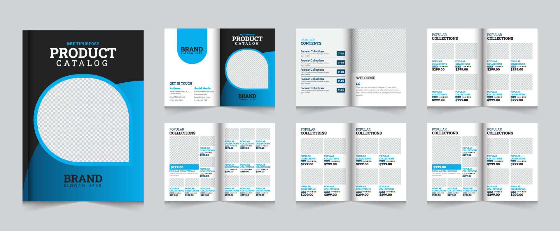 Multipurpose Creative Product Catalog Layout Template, modern minimal ... Multipurpose Creative Product Catalog Layout Template, modern minimal ...