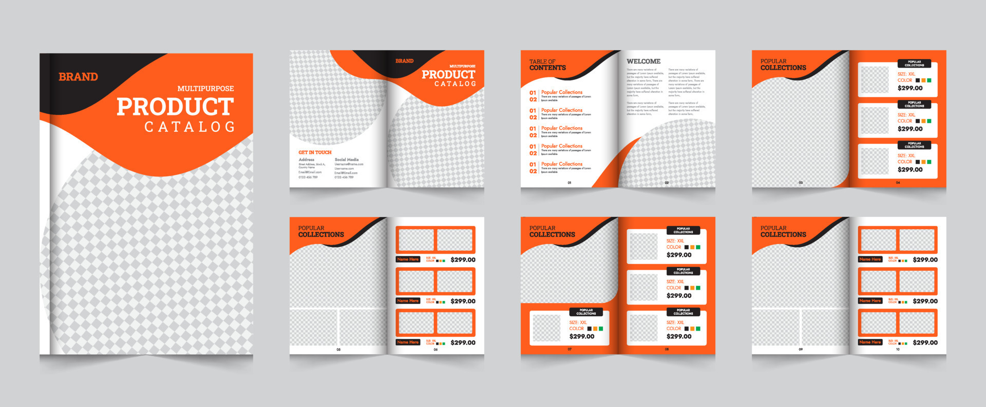 Multipurpose Creative Product Catalog Layout Template, modern minimal ... Multipurpose Creative Product Catalog Layout Template, modern minimal ...