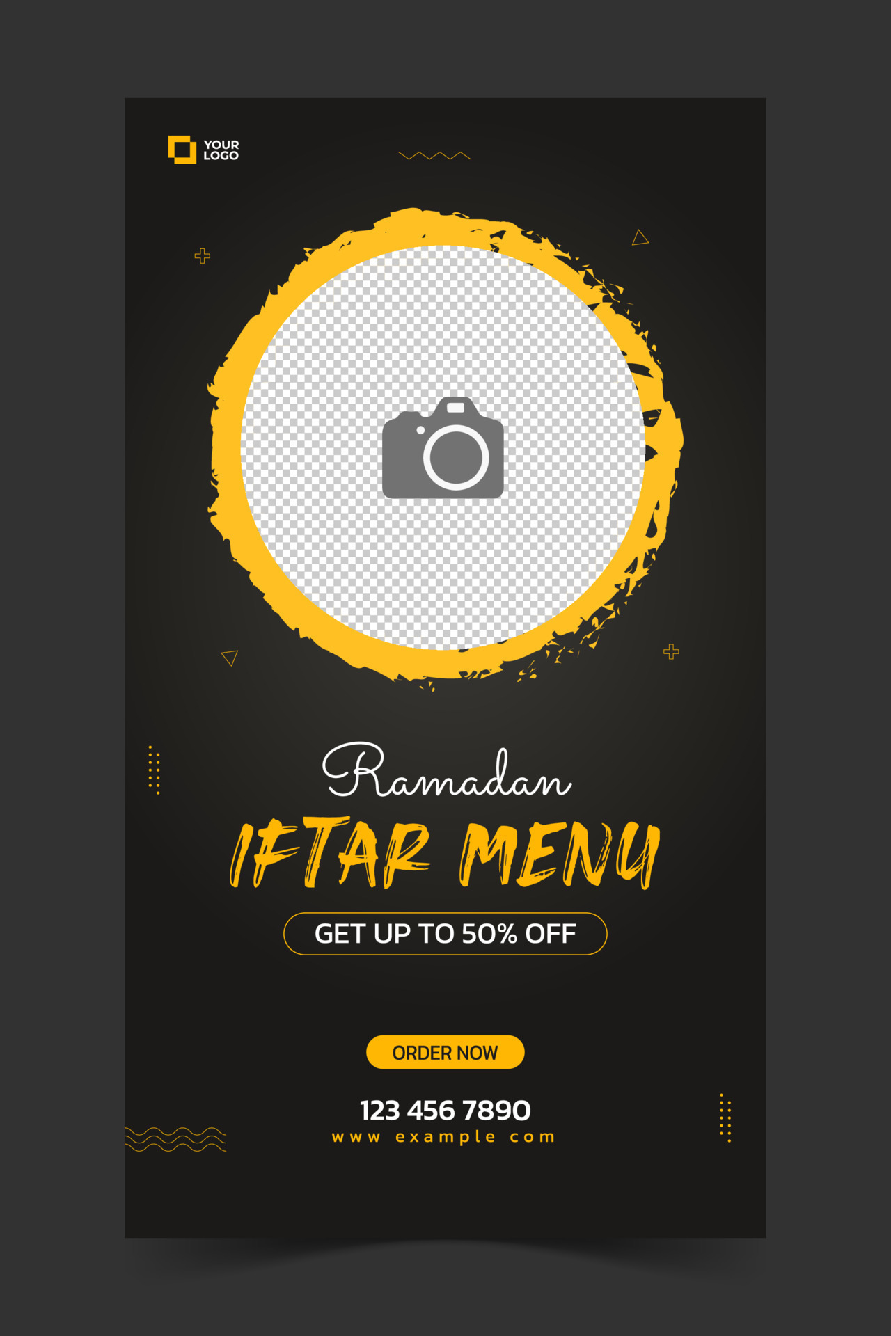 Special Ramadan menu Instagram story template, Ramadan Instagram story ...