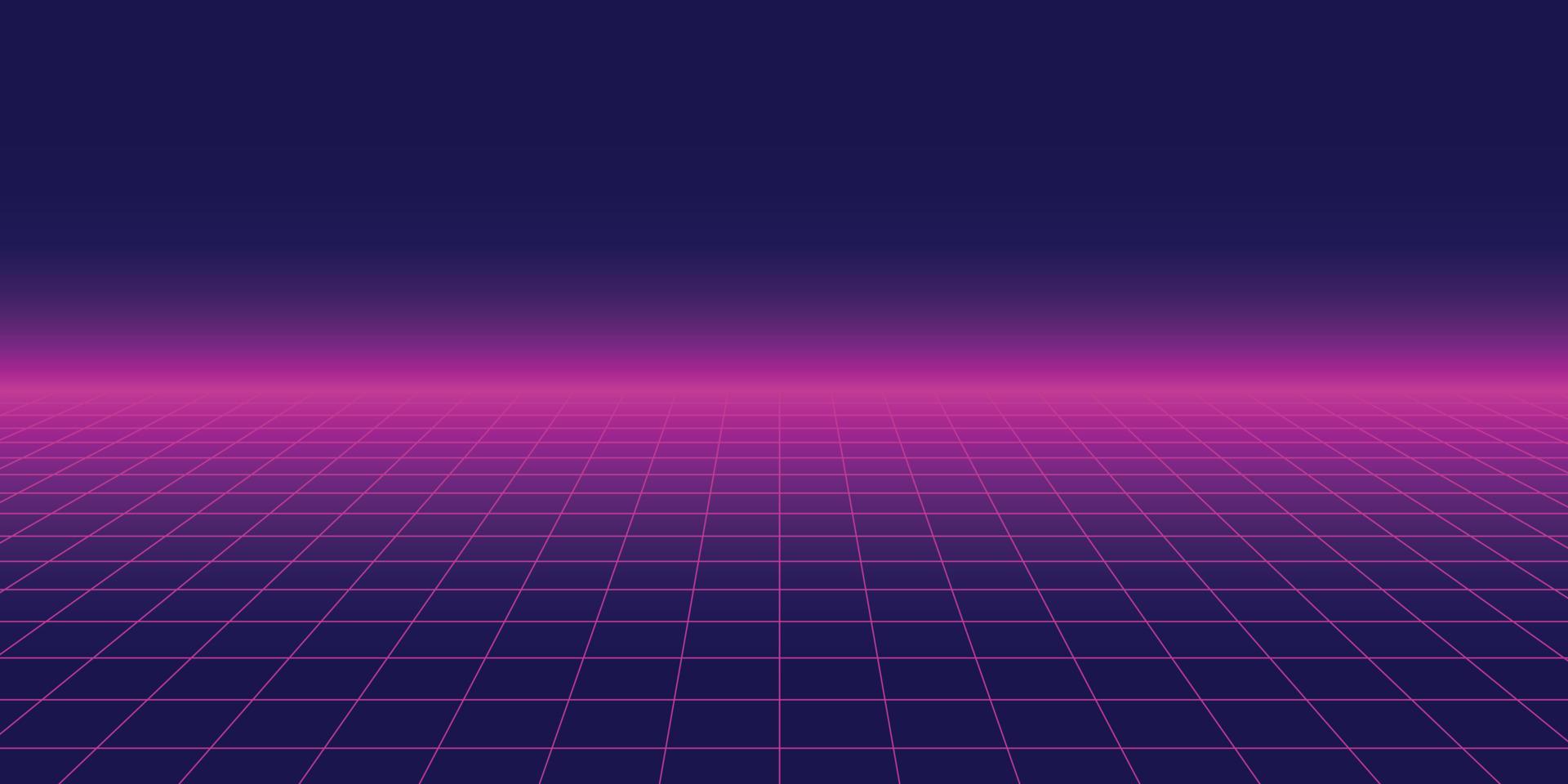 Abstract Retro Futuristic Wireframe Background 20562041 Vector Art At