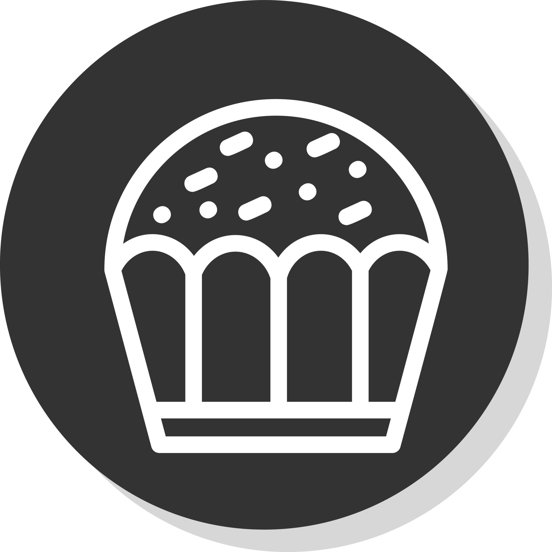 Cupcake Vector Icon Design 20572535 Vector Art At Vecteezy