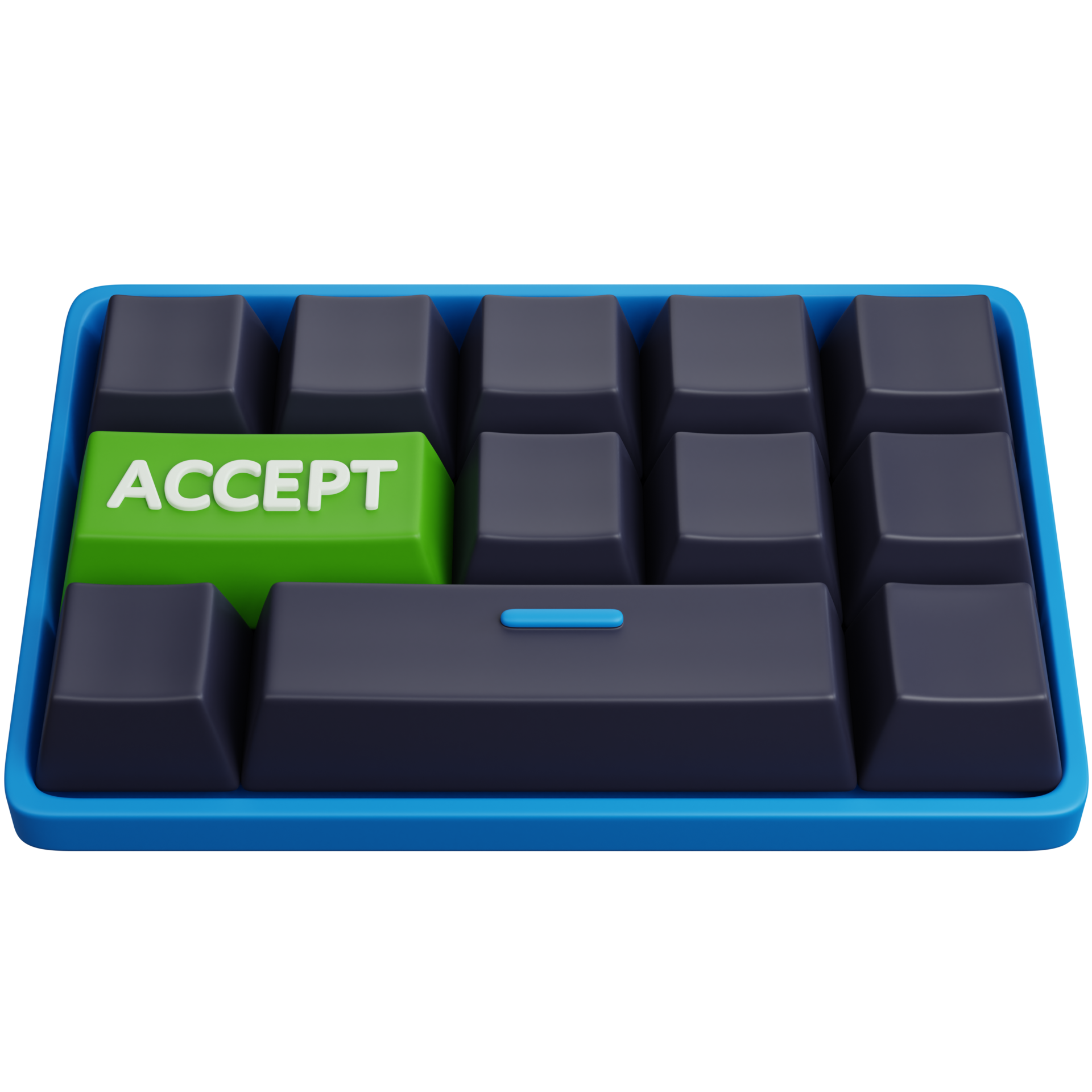3D Illustration Computer Keyboard With Accept Key 20575835 PNG 3D Illustration Computer Keyboard With Accept Key 20575835 PNG