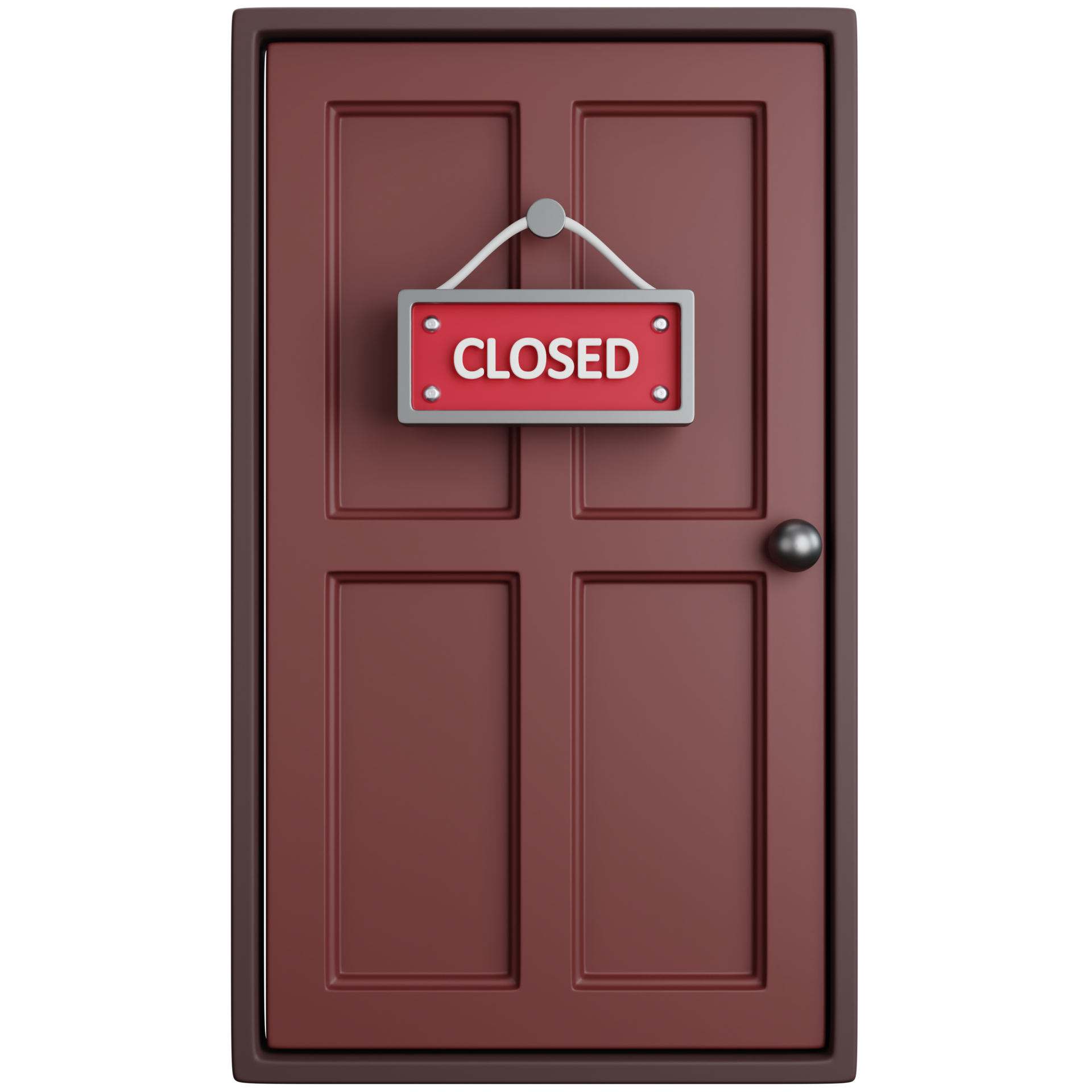 Free 3D Illustration House Door With Closed Hanging Board 20575836 PNG free-3d-illustration-house-door-with-closed-hanging-board-20575836-png