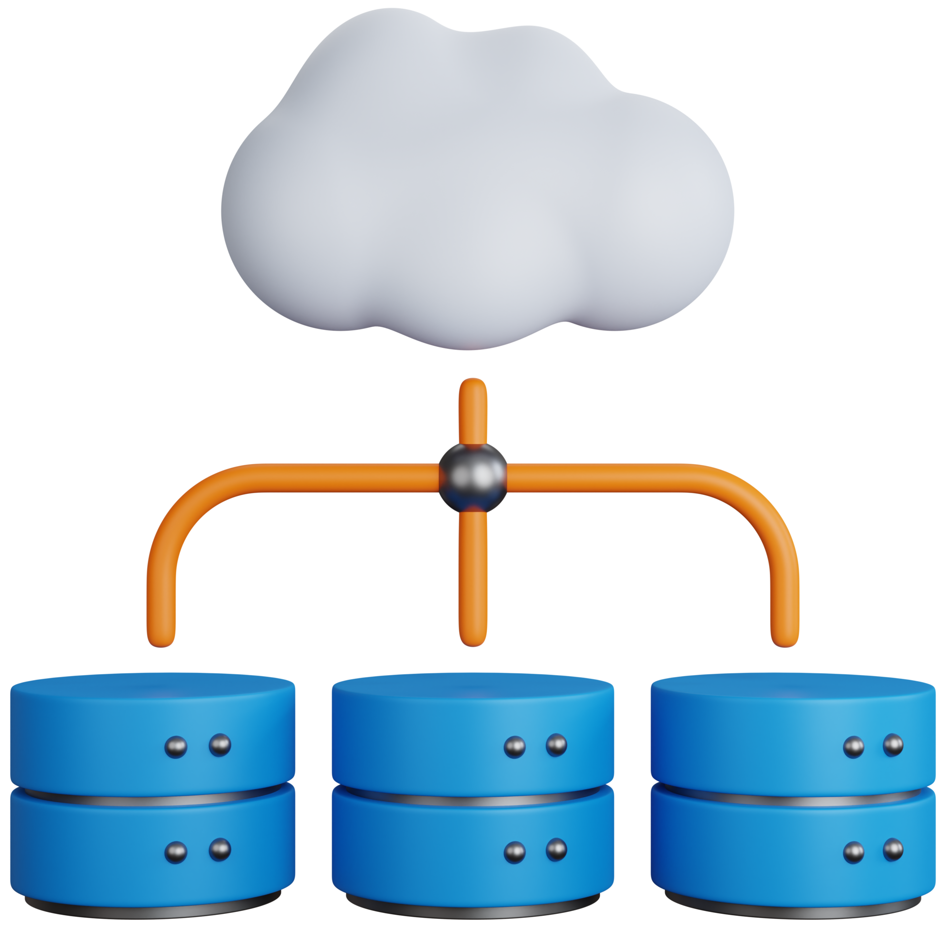 3d Illustration Cloud Database 20575843 Png
