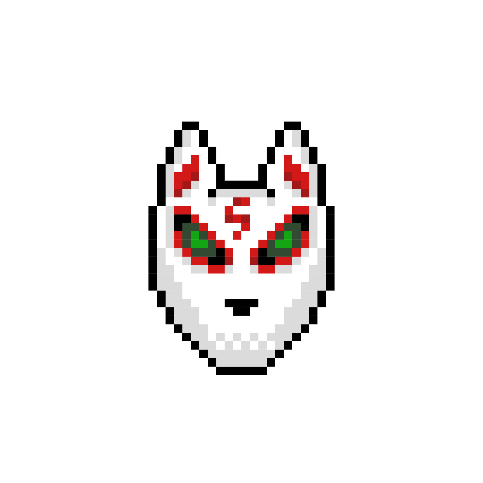 White Fox Mask In Pixel Art Style 20577548 Vector Art At Vecteezy
