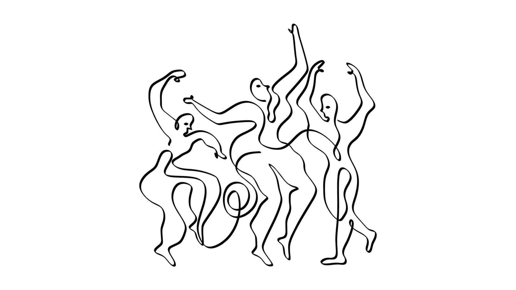 Abstract Face One Continuous Line Art Drawing 20577760 Vector Art At