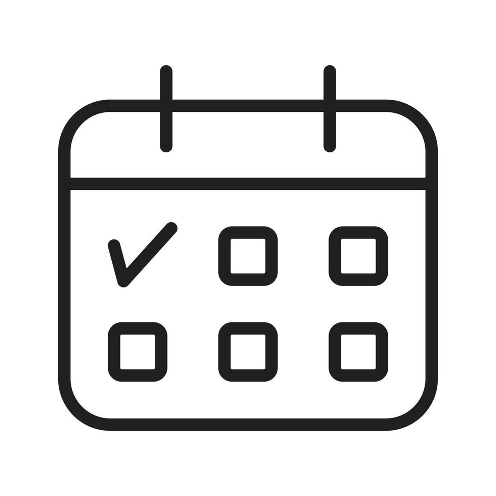Calendar Outline Icon, Linear Calendar, Black and White Transparent ... Calendar Outline Icon, Linear Calendar, Black and White Transparent ...