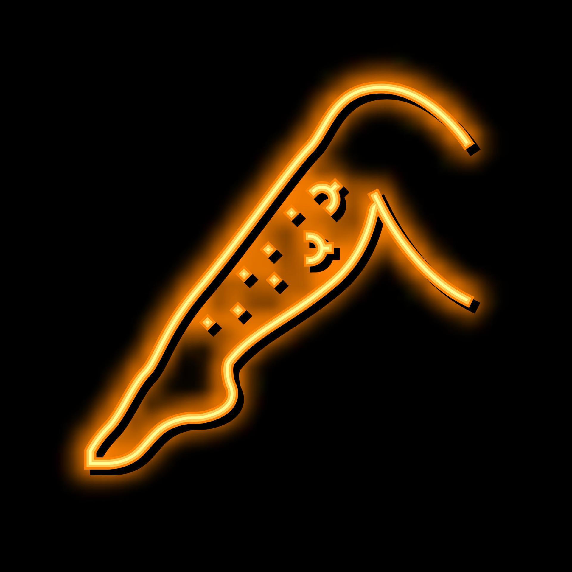 Legs Ingrown Hair Neon Glow Icon Illustration 20582217 Vector Art At