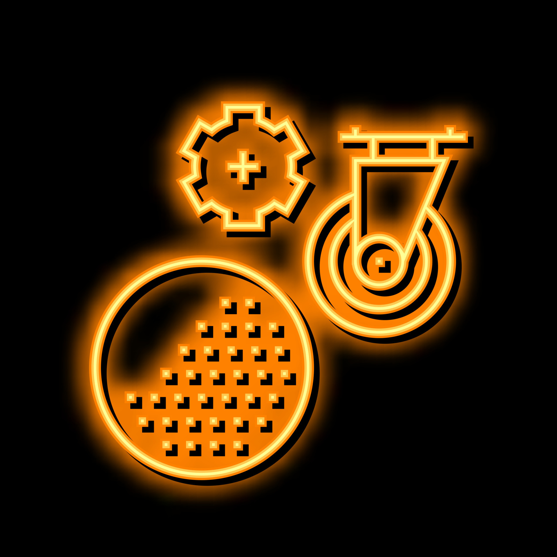 Polyurethane Elastomer Neon Glow Icon Illustration 20583572 Vector Art