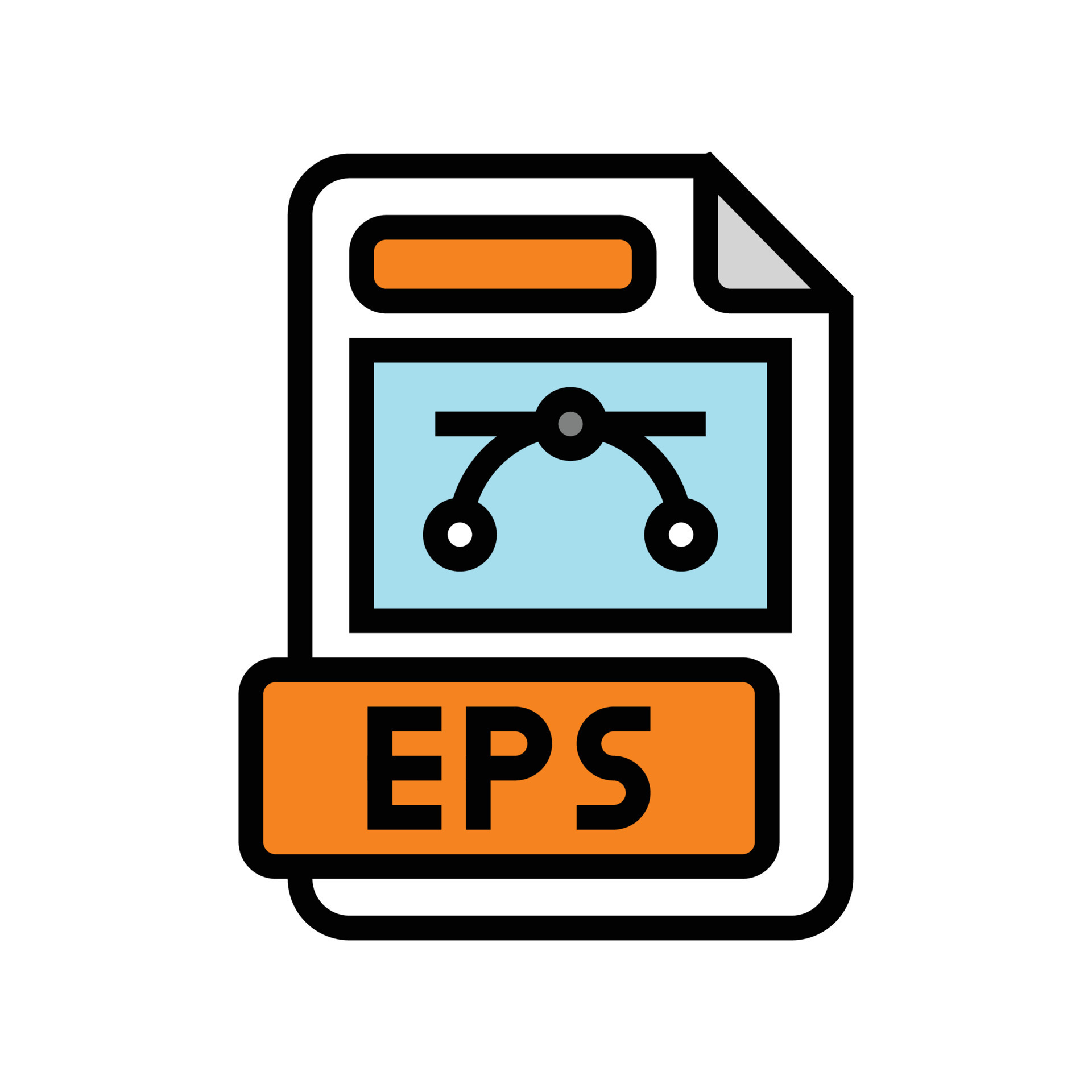 Eps File Format Document Color Icon Vector Illustration 20586231 Vector