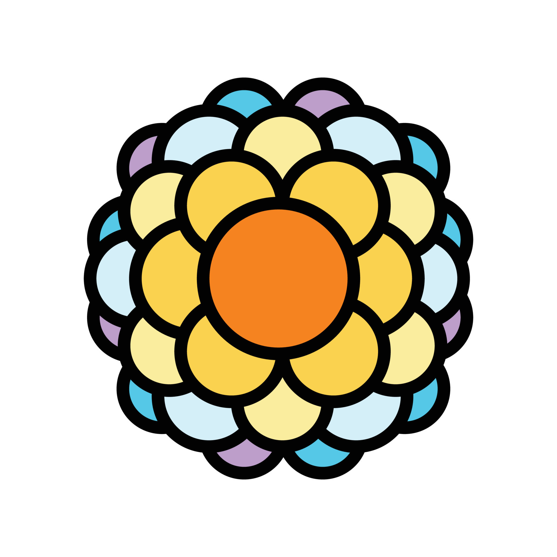 Particle Molecular Structure Color Icon Vector Illustration 20587233 Vector Art At Vecteezy