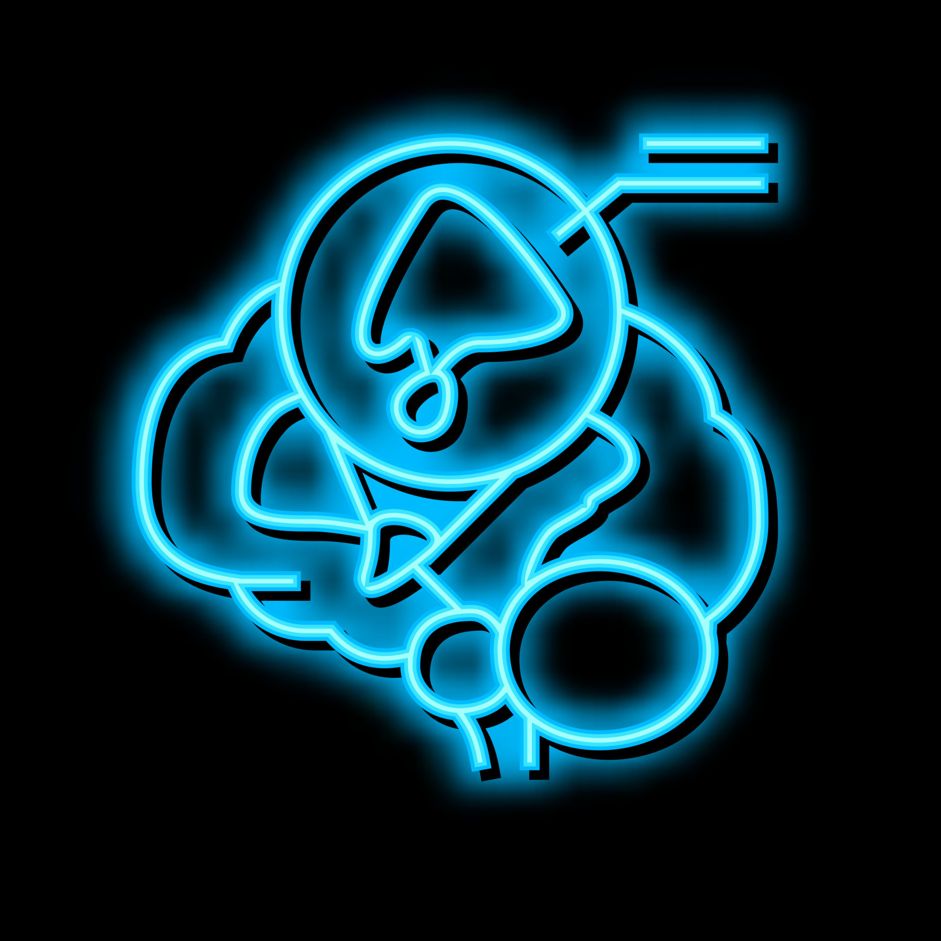 Hypothalamus Endocrinology Neon Glow Icon Illustration 20587851 Vector
