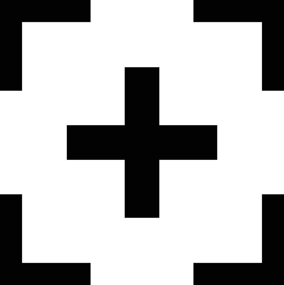 Simple focus icon 20589494 Vector Art at Vecteezy