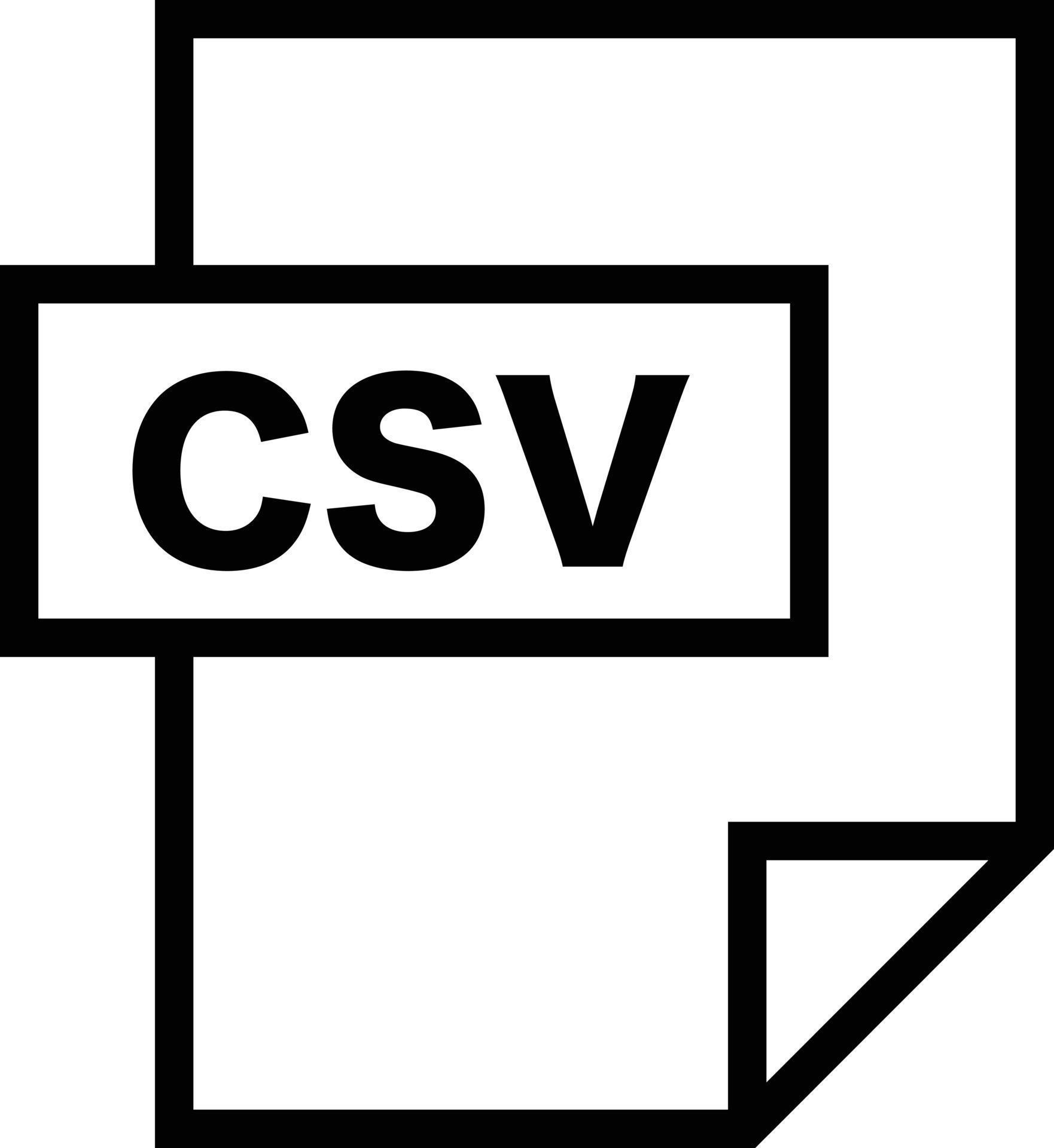 CSV File Format data. comma-separated variables. 20589617 Vector Art at Vecteezy
