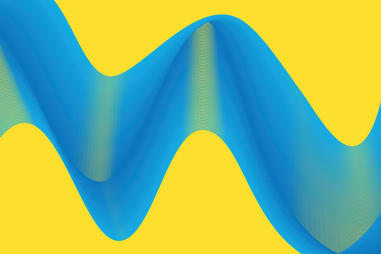 Blue Gradient Wave Abstract Background Modern Poster With Gradient 3d Flow Shape Innovation