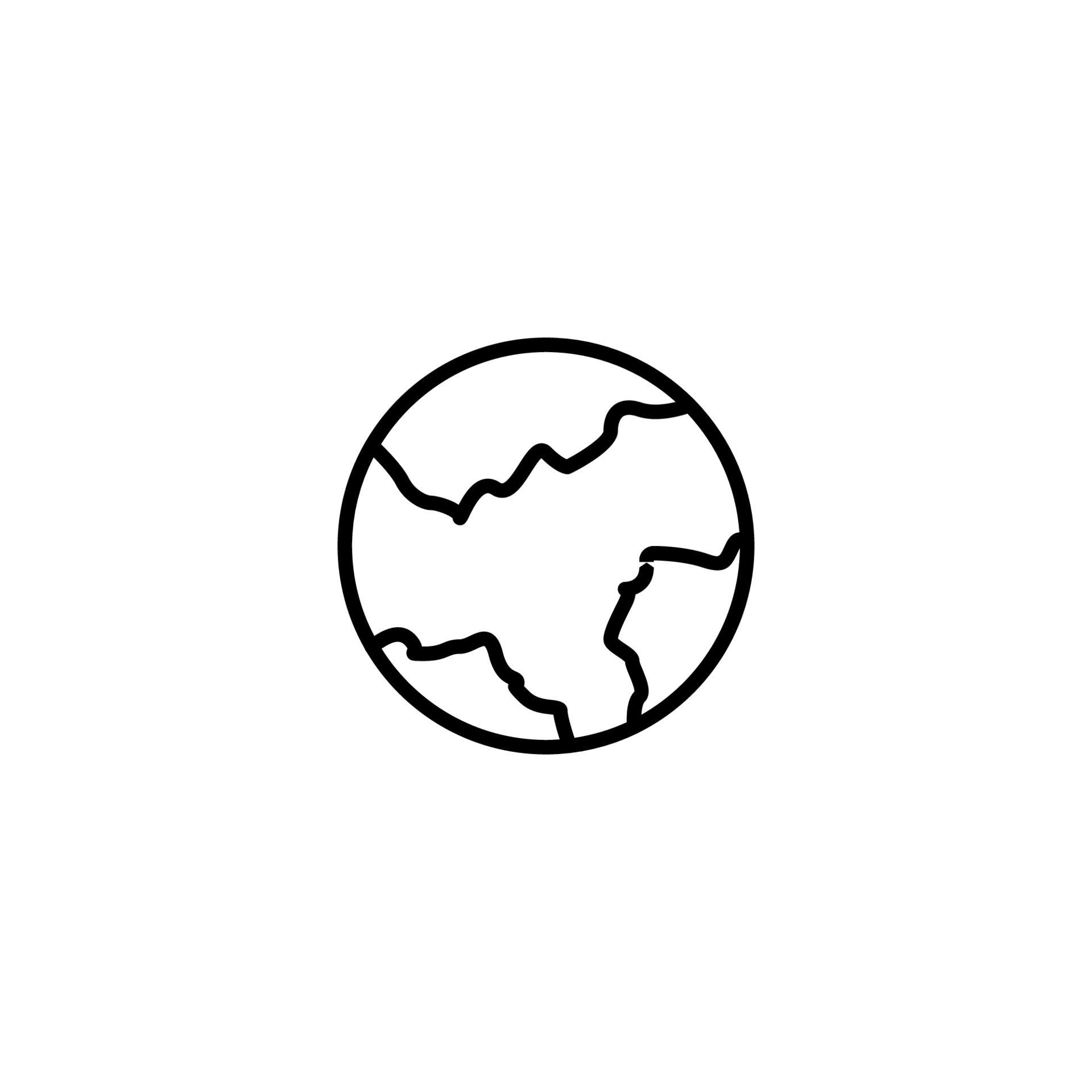 Planet icon with outline style 20591543 Vector Art at Vecteezy