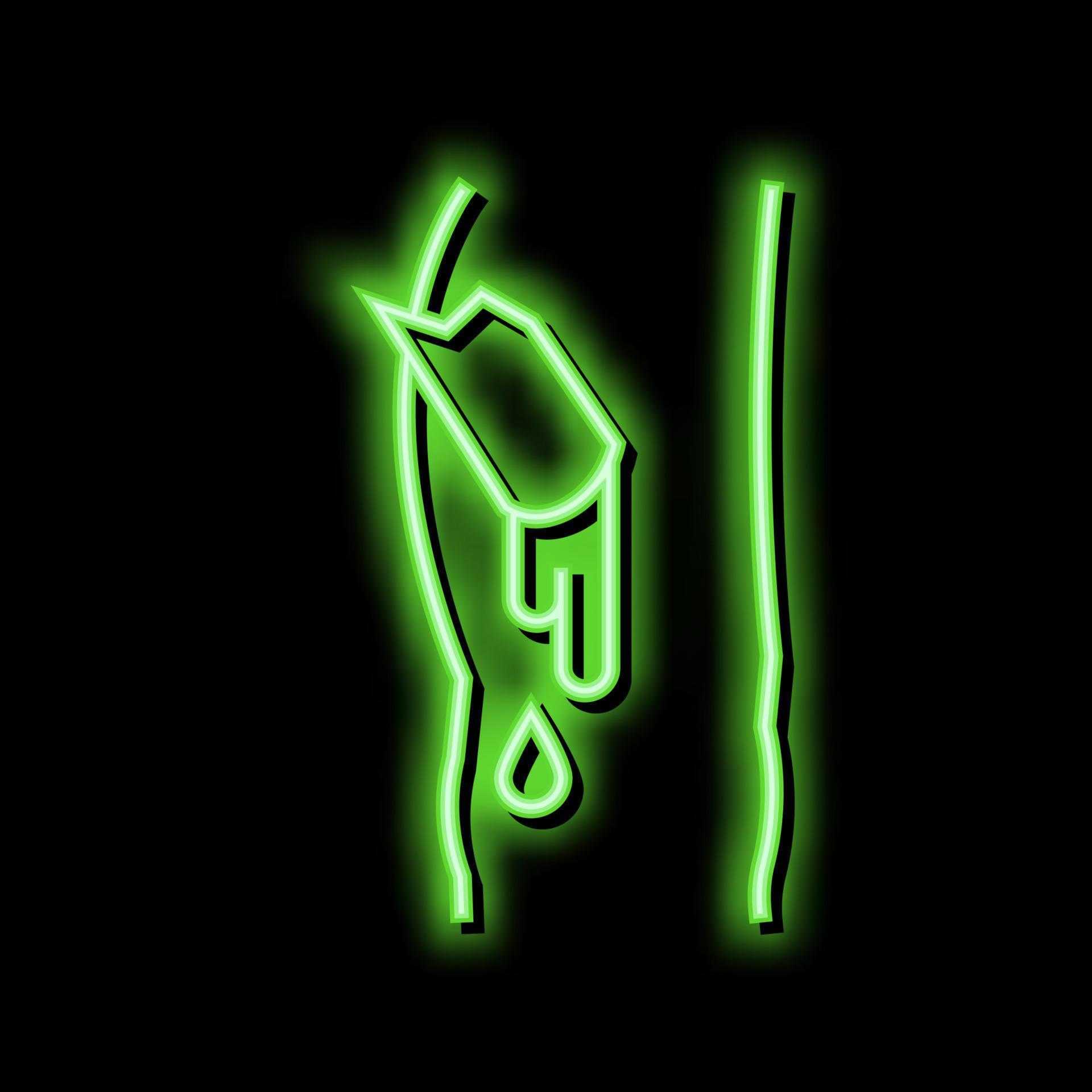 Open Limb Fracture Disease Neon Glow Icon Illustration 20591758 Vector